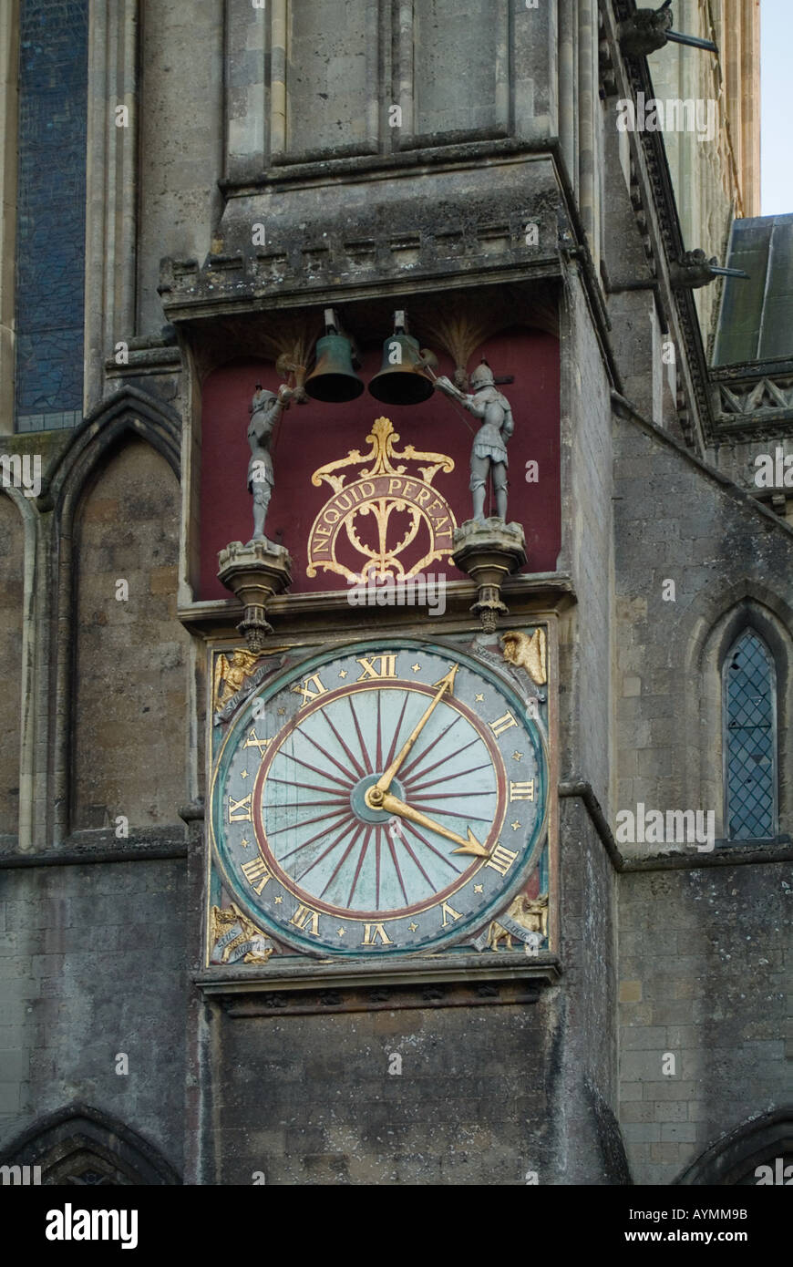 Wells cathedral clock hi-res stock photography and images - Alamy