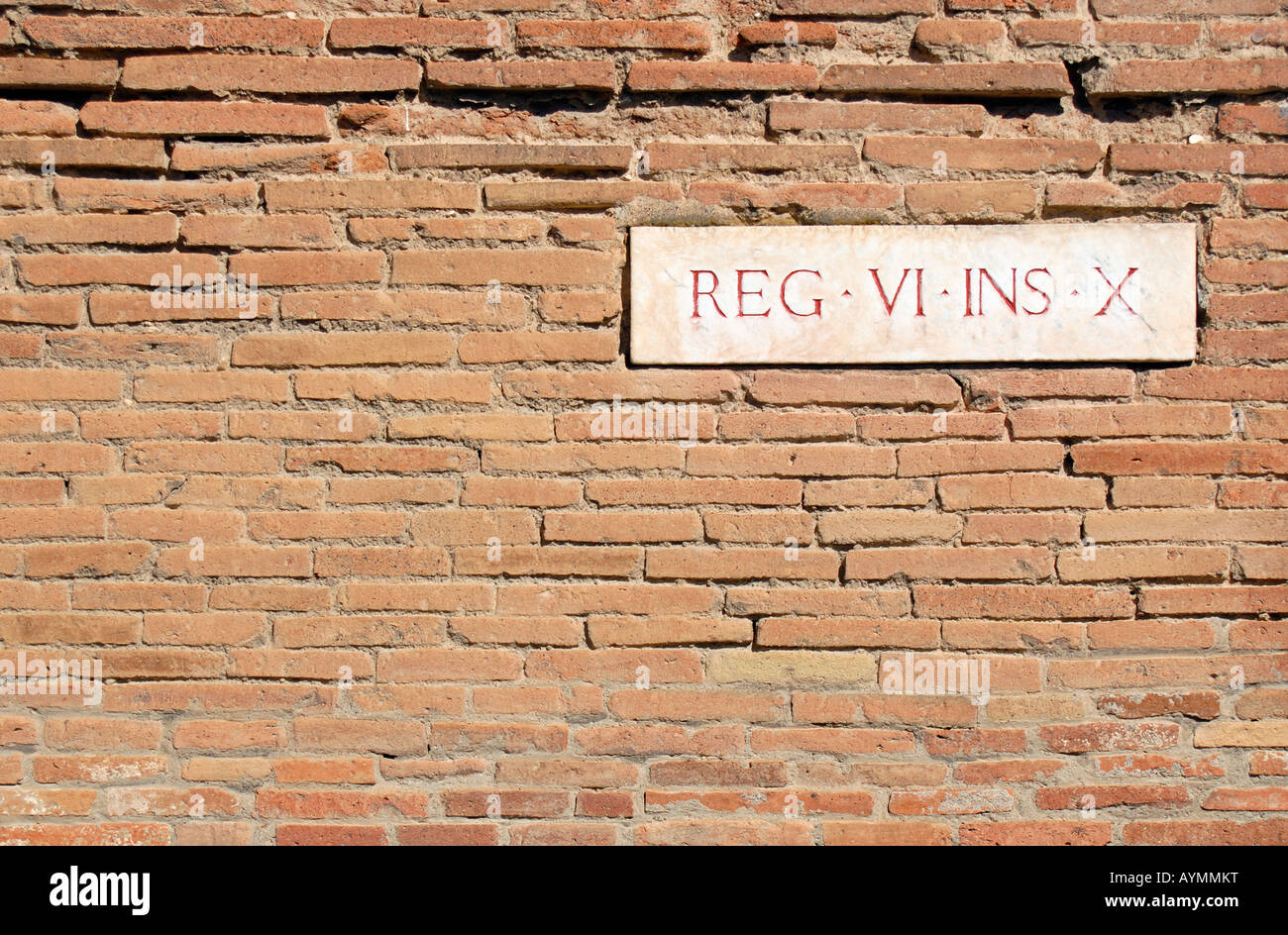 Pompeii street sign hi-res stock photography and images - Alamy