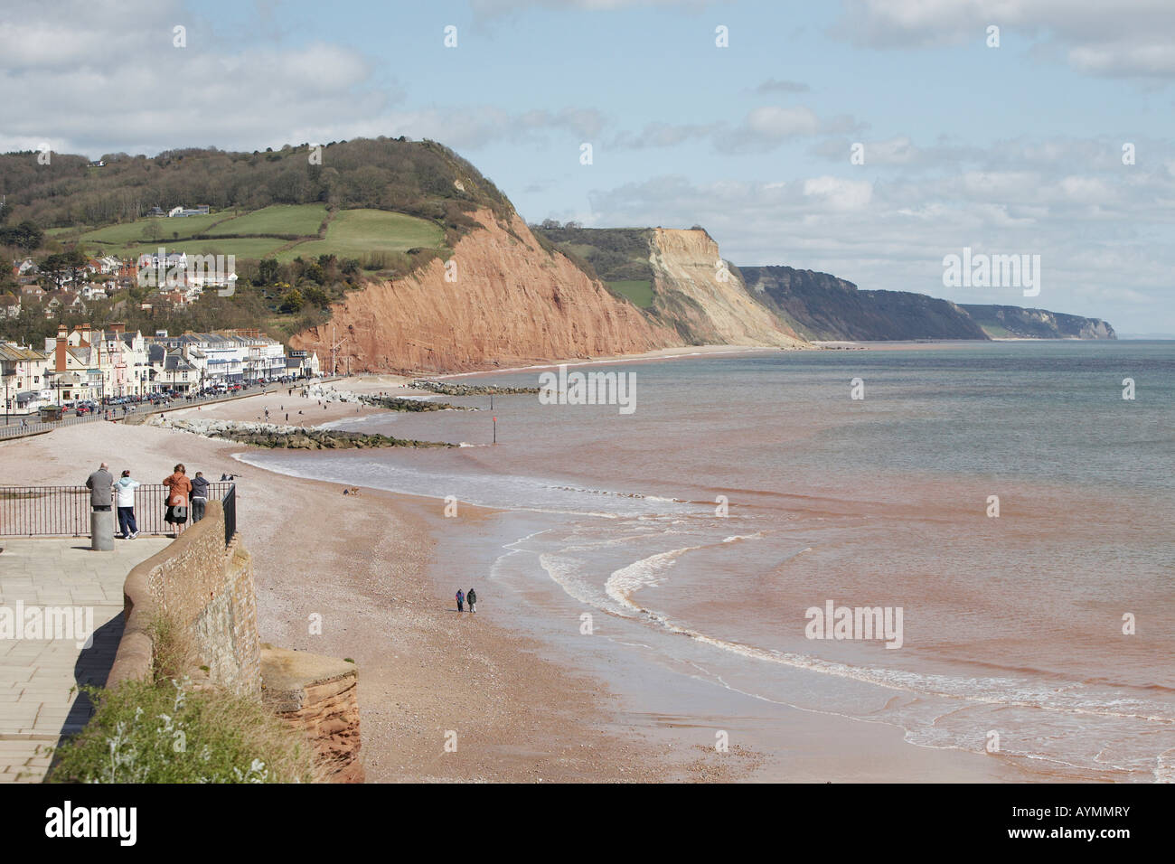 Sidmouth sea front, and coastline Stock Photo - Alamy