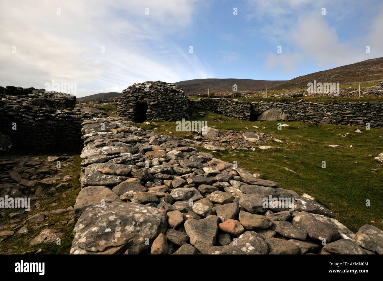 Fahan group beehive huts or Clochans, Fahan, Dingle Peninsula, County ...