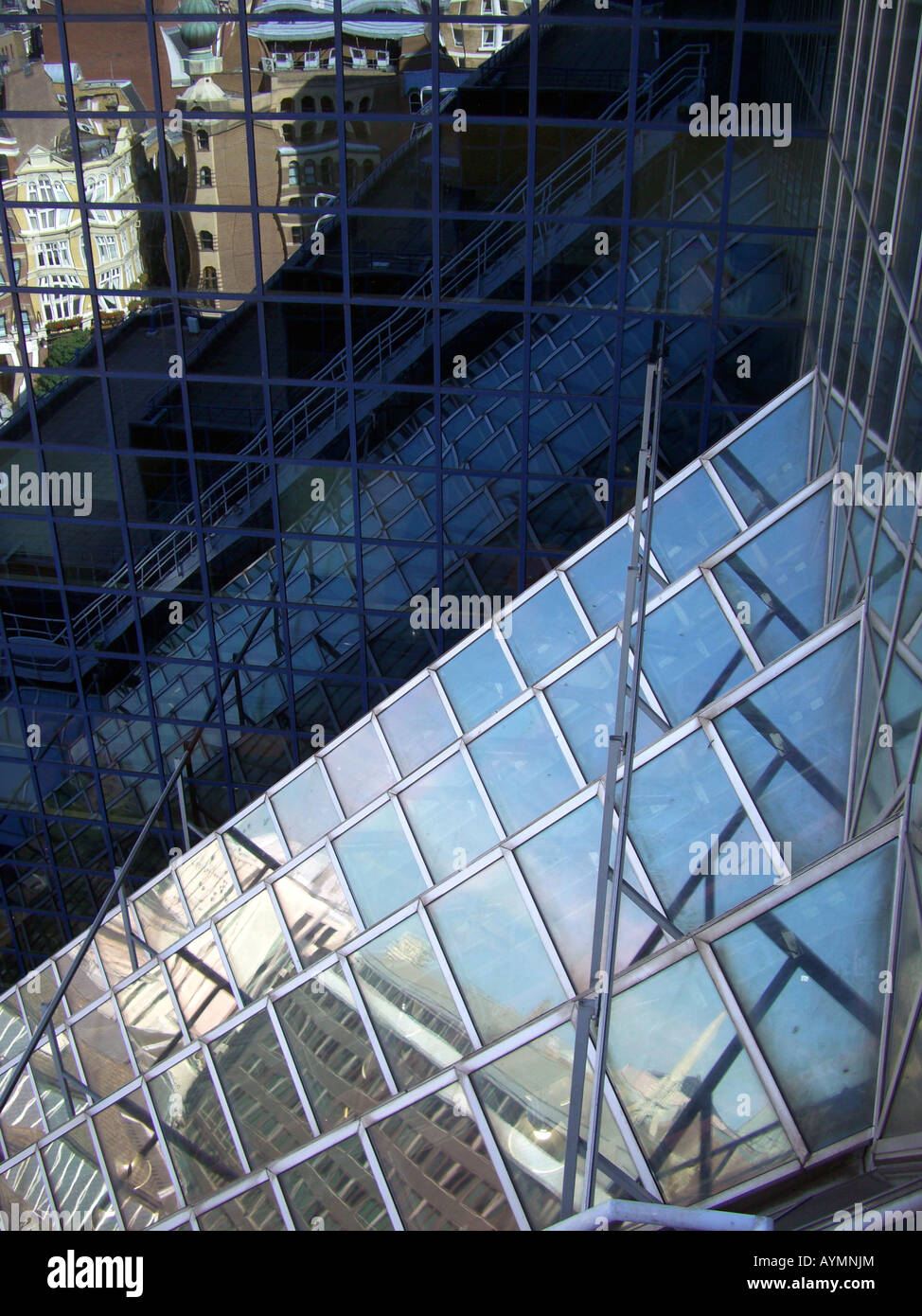 abstract reflection in rooftop Stock Photo - Alamy