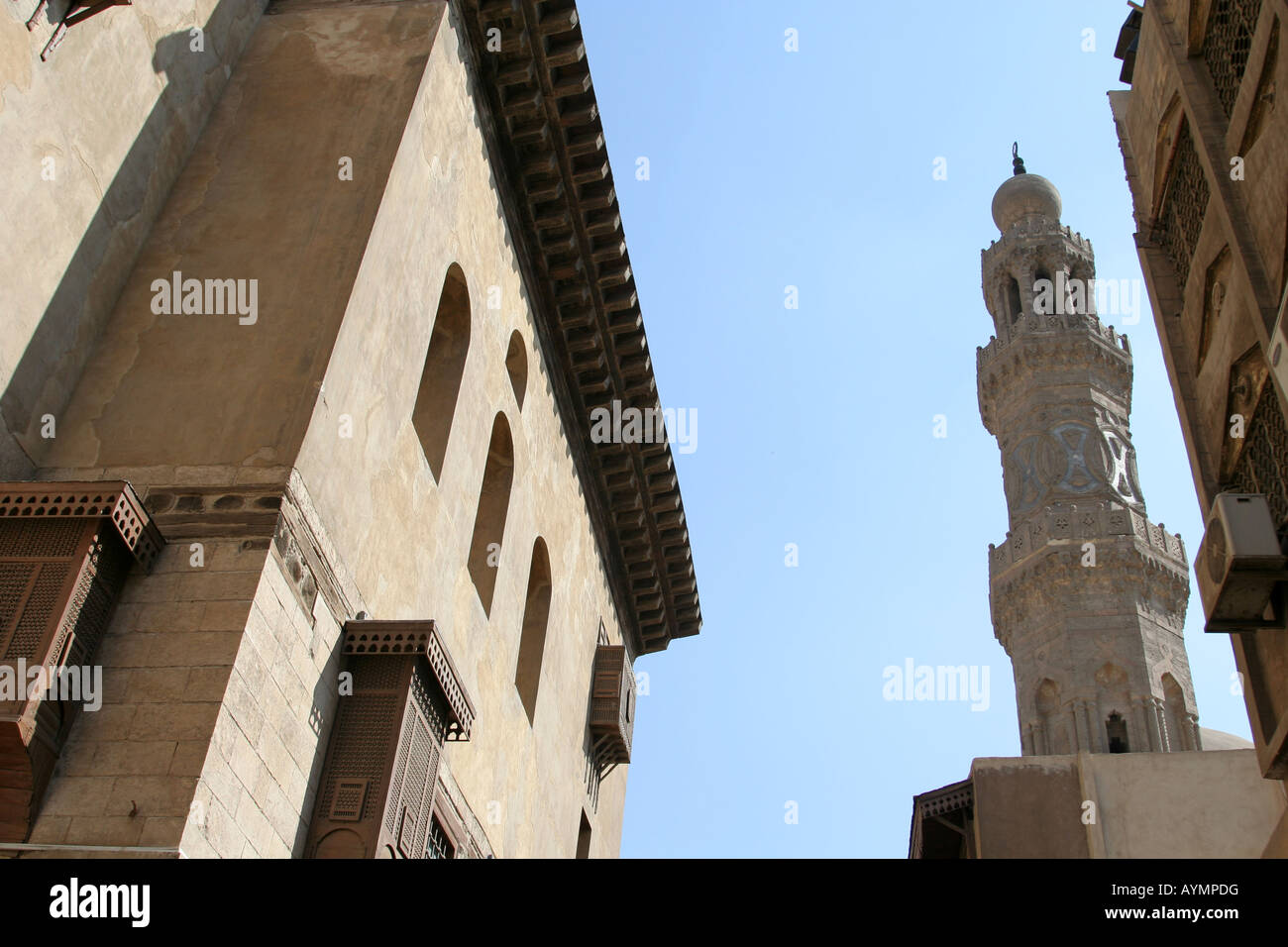 sultan barquq mosque minaret, cairo, Egypt Stock Photo - Alamy
