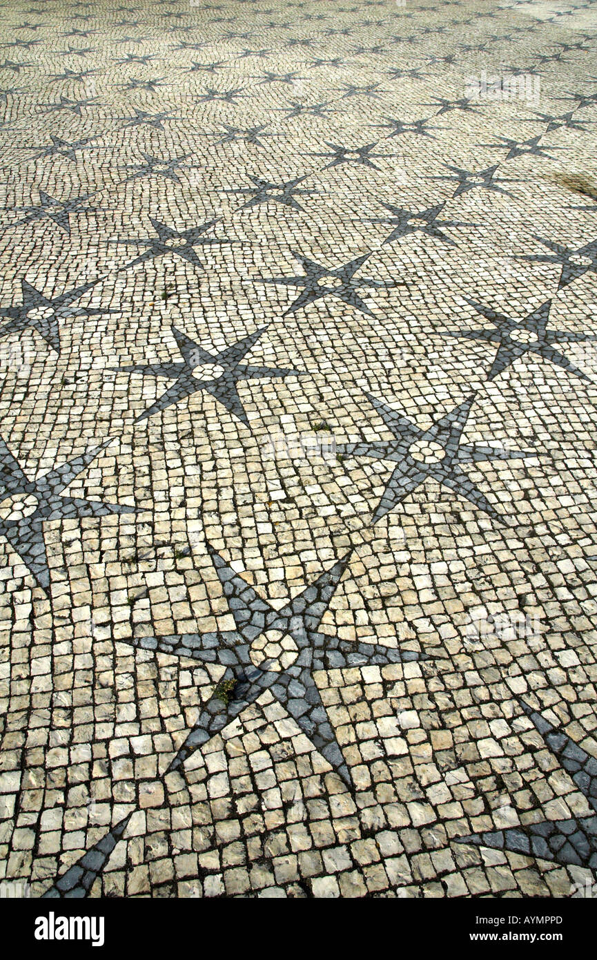 Traditional portuguese cobblestone pavement hi-res stock photography ...