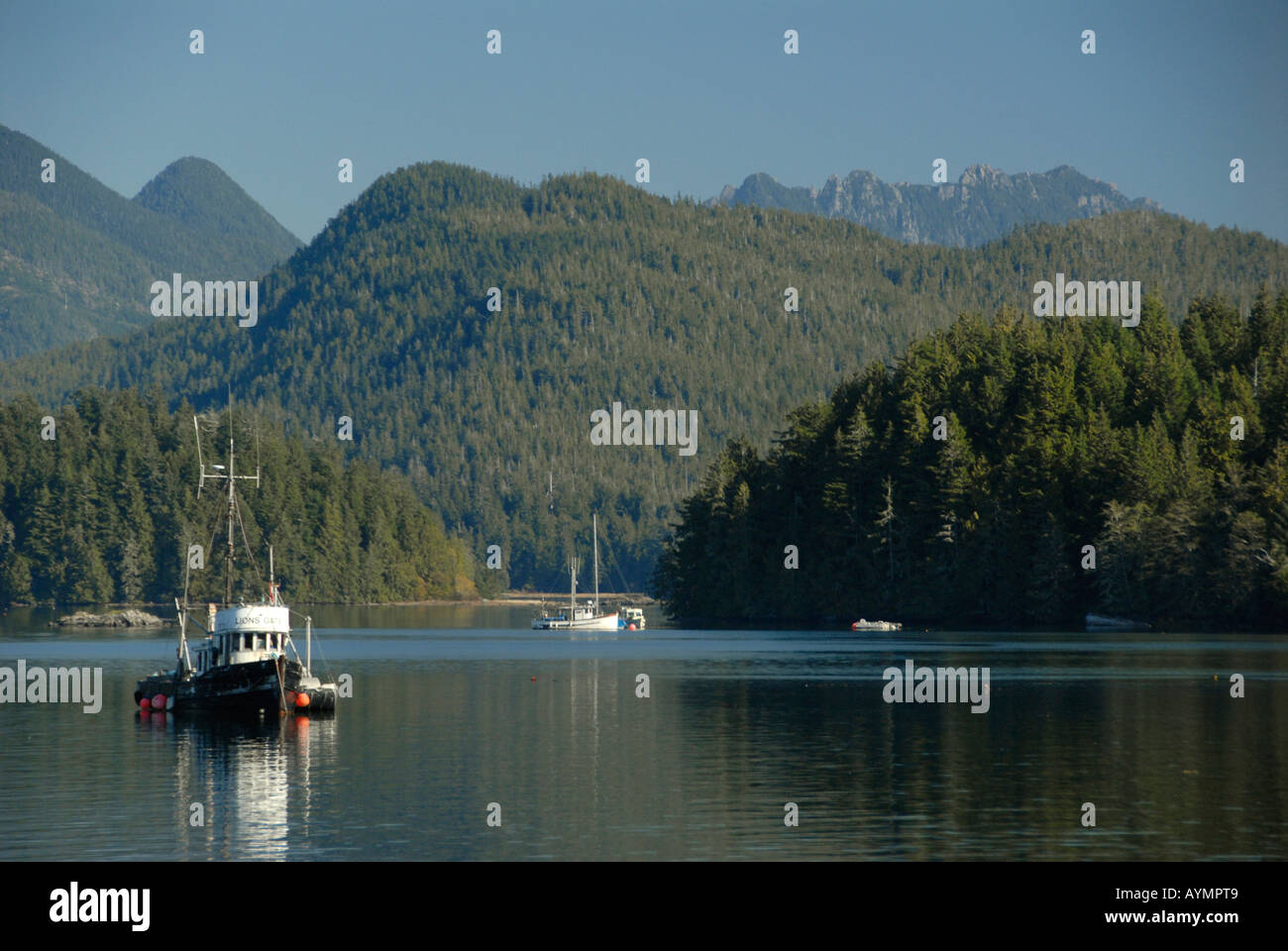 Fishing Trawler Browning Passage Tofino Vancouver Island British ...