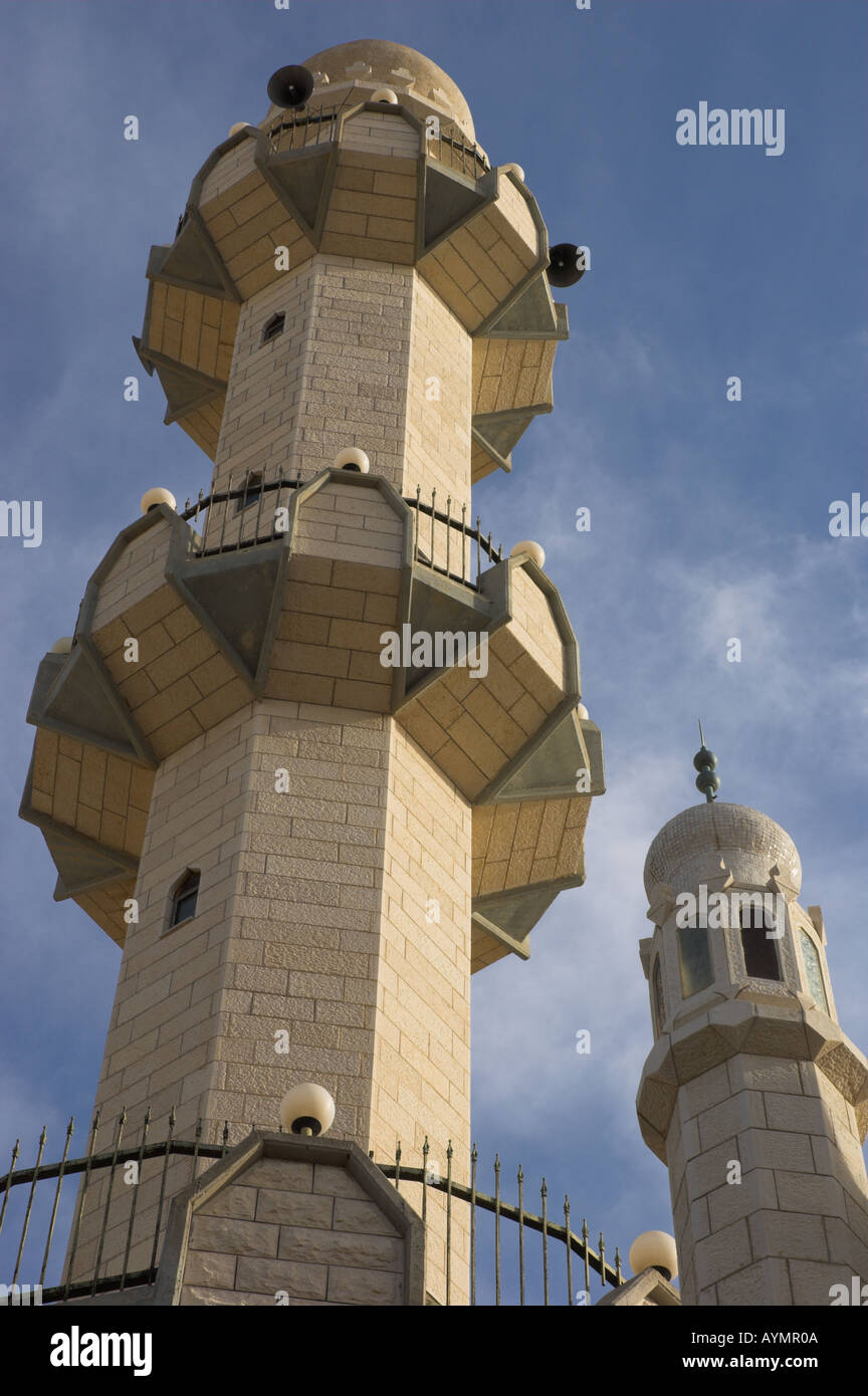 Israel haifa Village of Kababir Ahmedis mosque close up of minarets ...