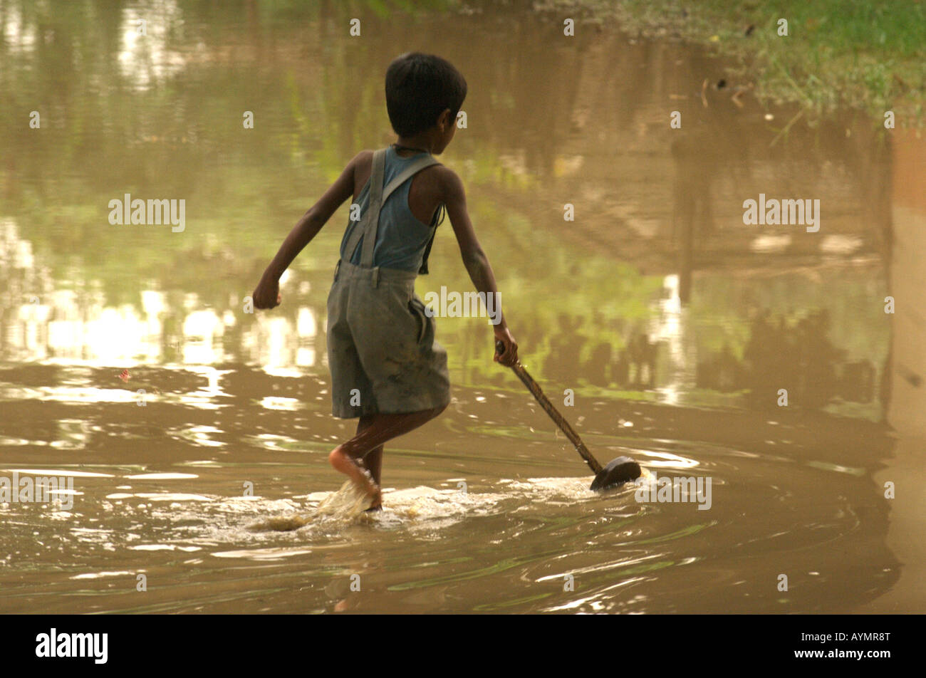 Monsoon season in the South Eastern Tarai plains which stretch the ...