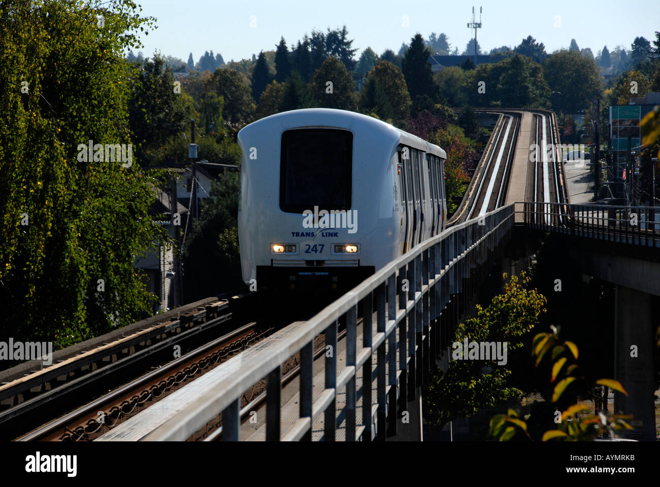 Sky Train Vancouver British Columbia Canada Stock Photo - Alamy