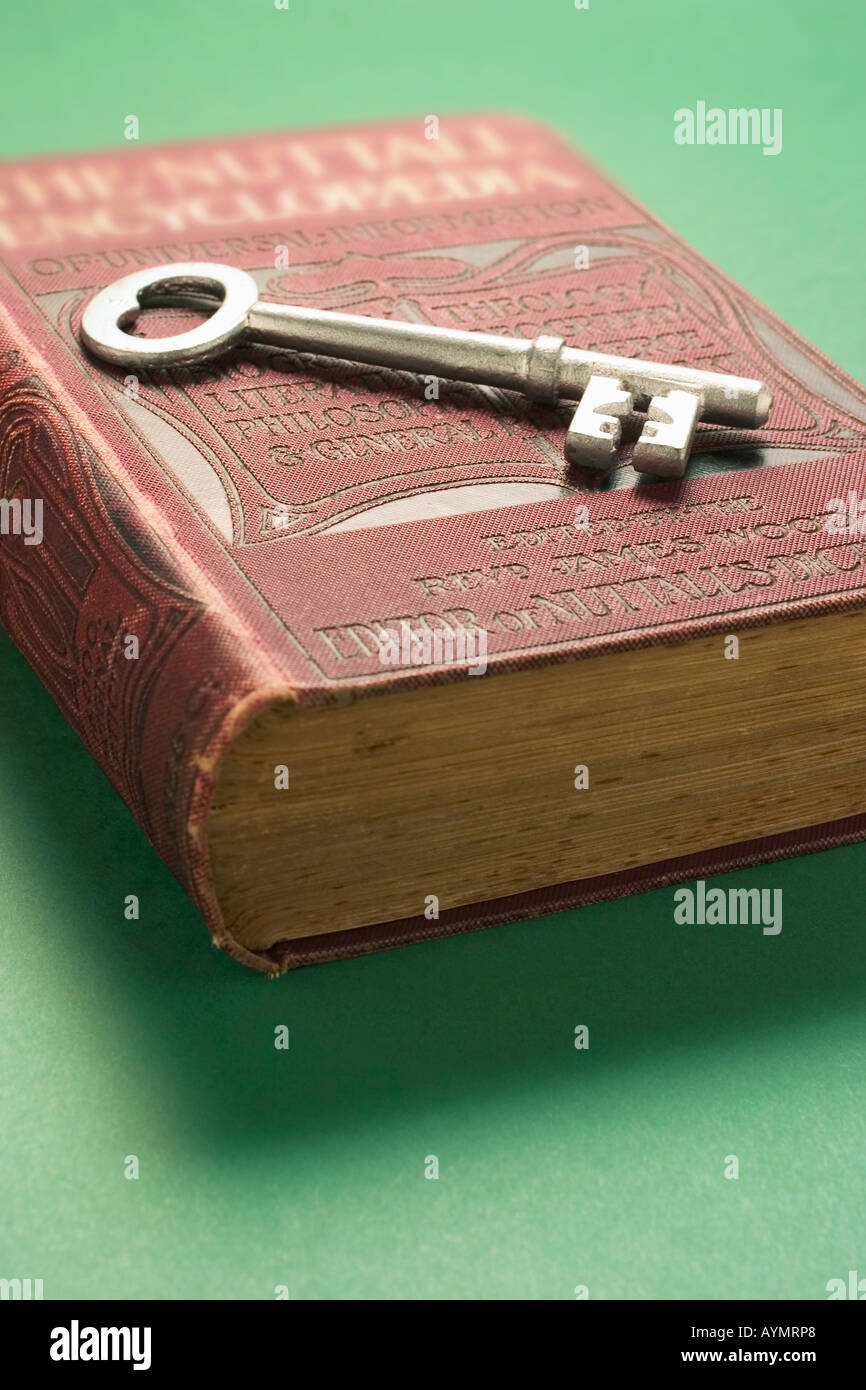 Skeleton Key on Old Book Stock Photo - Alamy