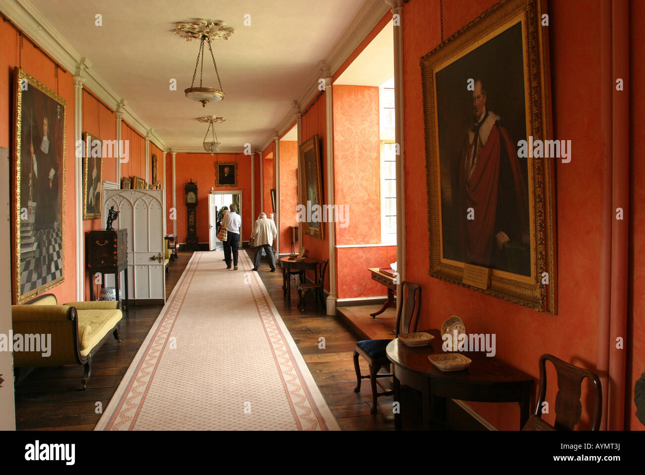 UK Oxfordshire Broughton Castle long gallery Stock Photo - Alamy