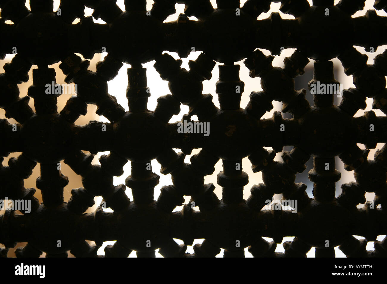 islamic wooden crafted window Stock Photo - Alamy