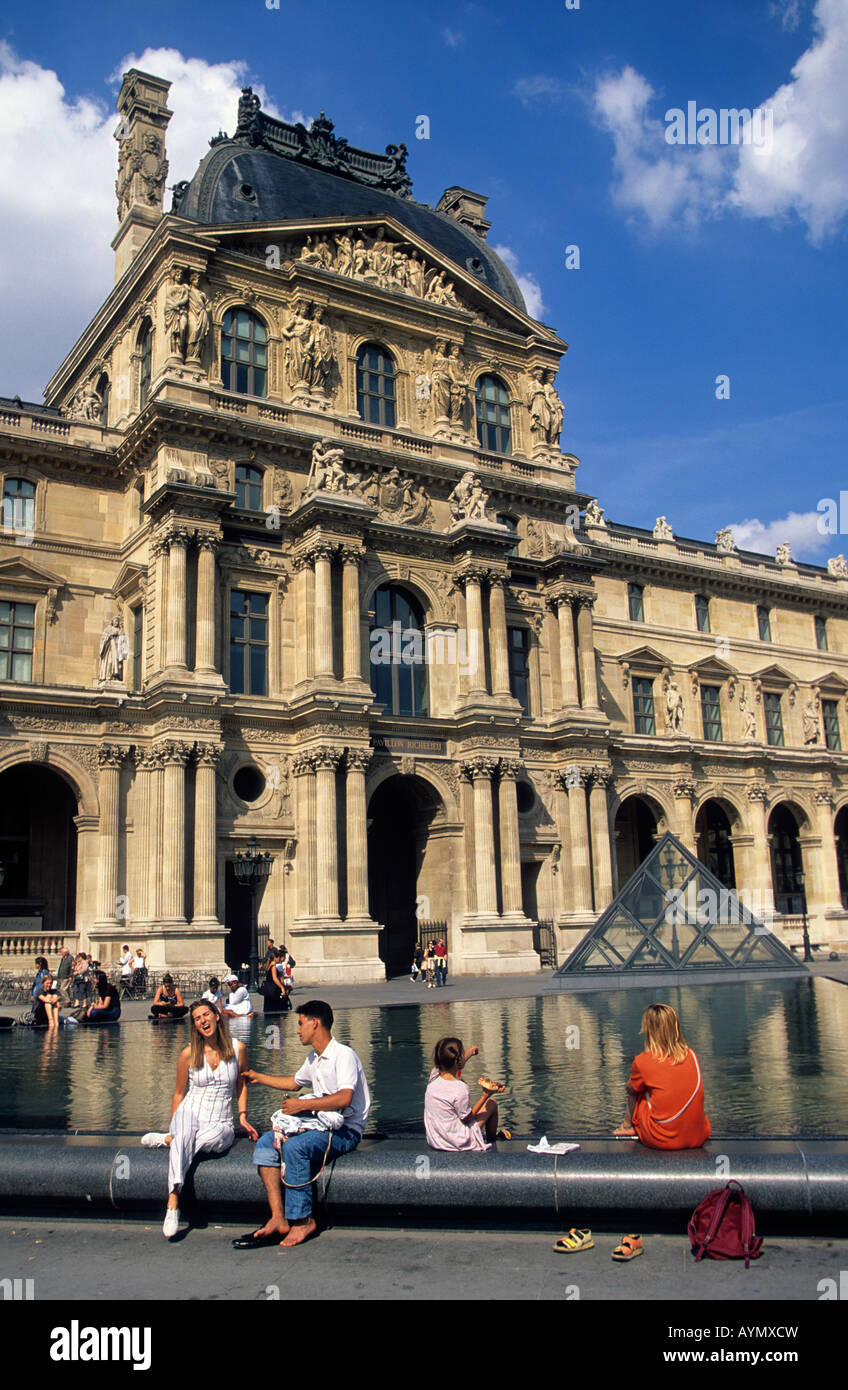 europe france paris the louvre Stock Photo - Alamy