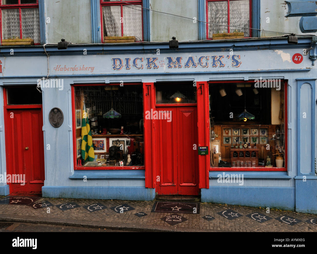 Dick Macks famous pub and Haberdashery with a red door in Dingle ...