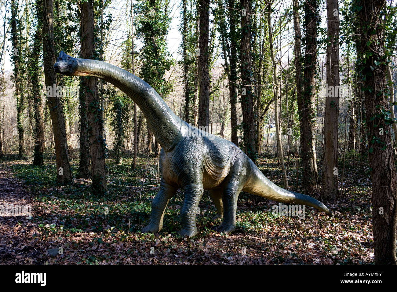 Saurier in Park Mondo Verde Dinosaur at the pleasure grounds of Mondo ...