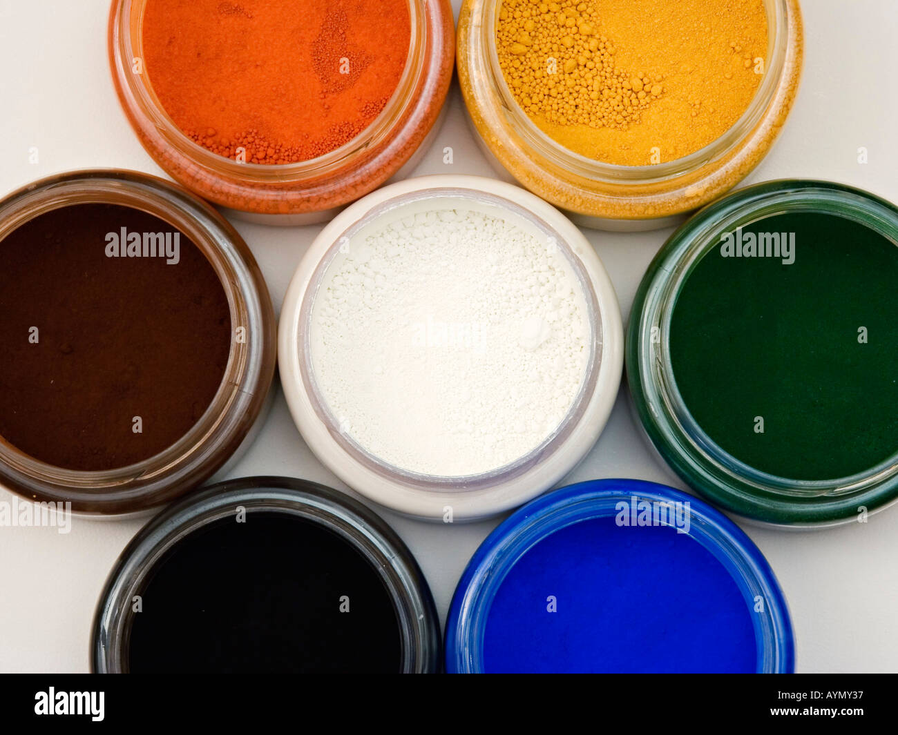 Pigment jars hi-res stock photography and images - Alamy