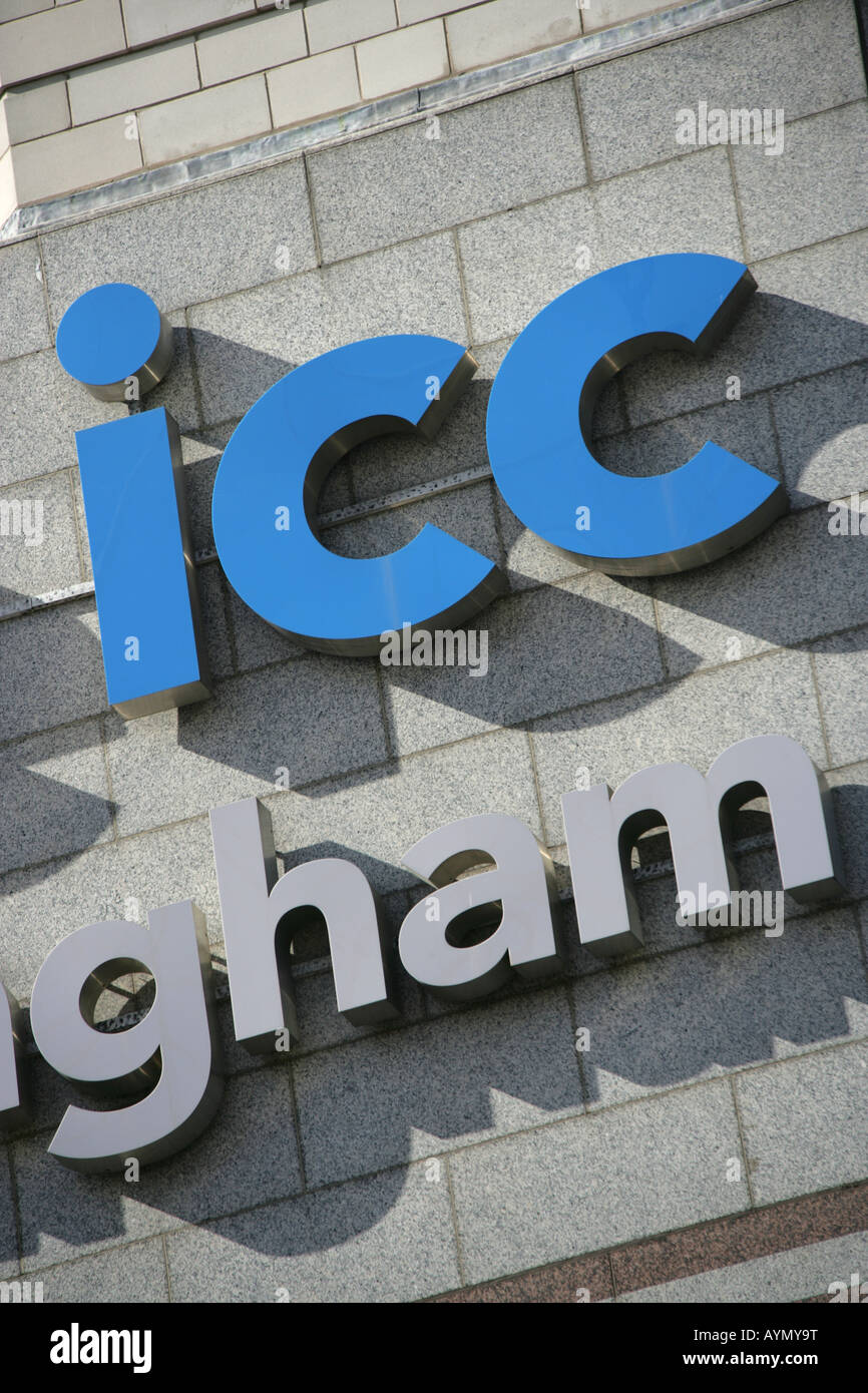 City of Birmingham, England. Angled view of the International ...