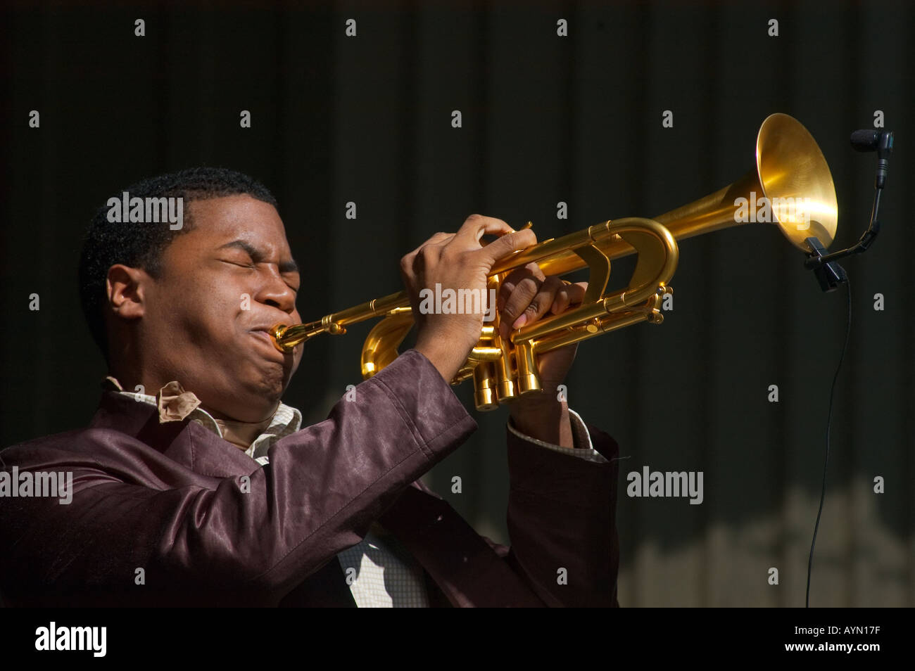 CHRISTIAN SCOTT plays trumpet with the Berklee Monterey Quartet at the ...