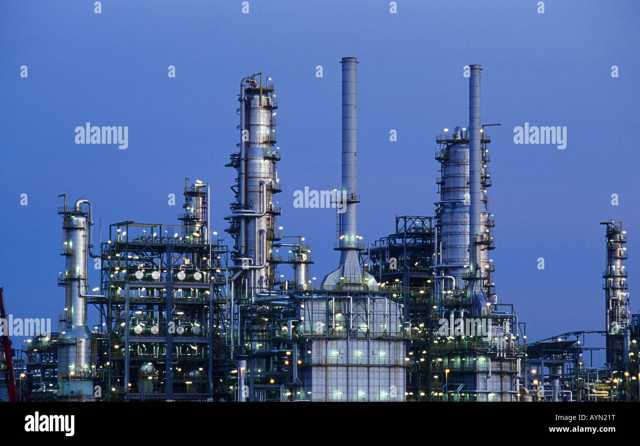 oil refinery in Leuna, Saxony-Anhalt, Germany Stock Photo - Alamy