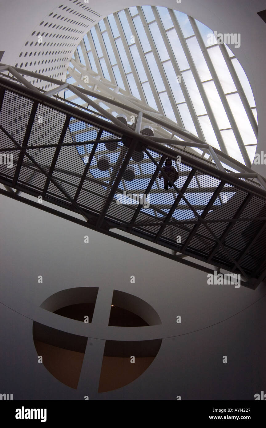 Unique architecture of the skylight in the San Franciso Museum of ...