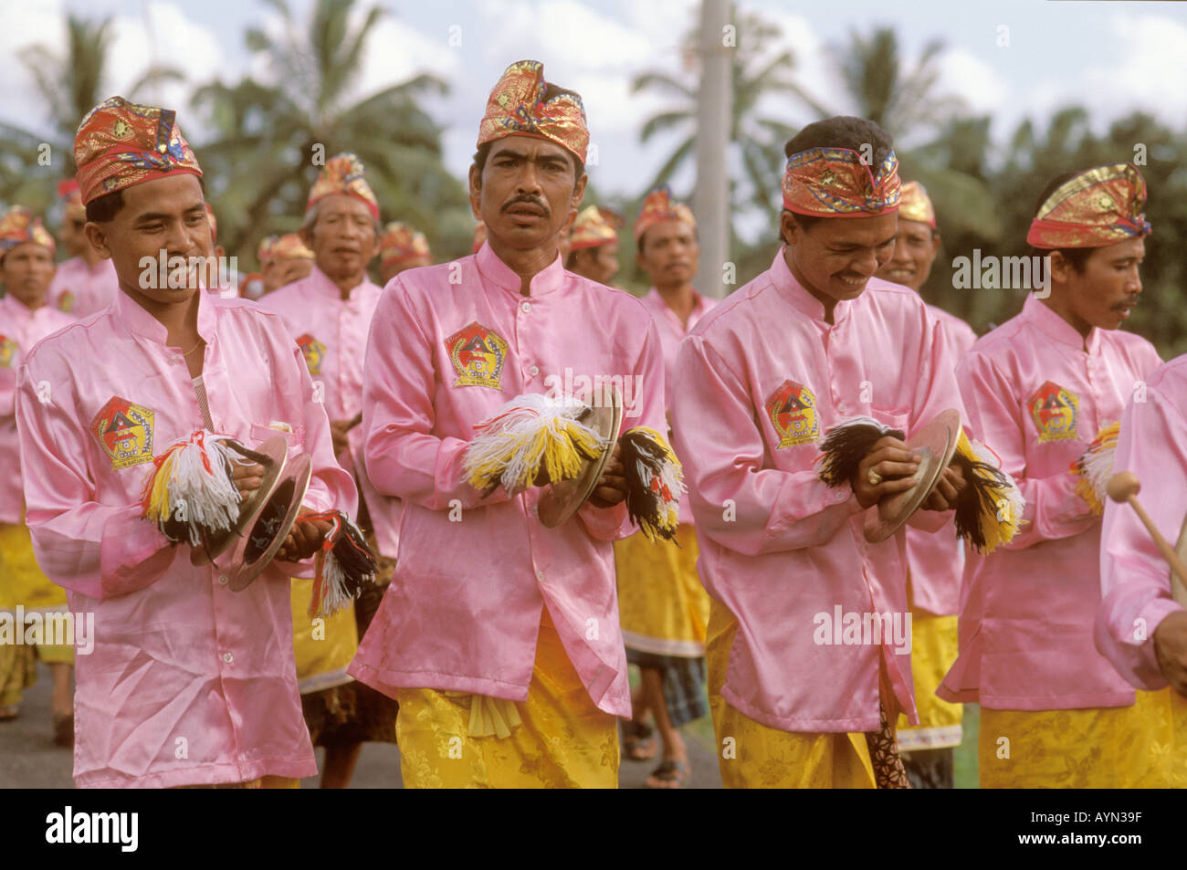Asia Indonesia Bali Temple procession Stock Photo - Alamy