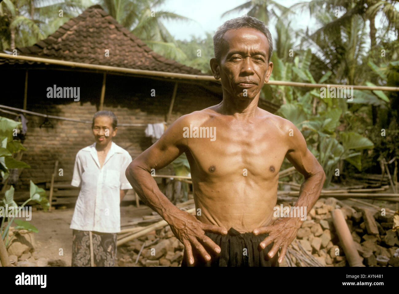 Asia Indonesia Java Farmer Stock Photo - Alamy