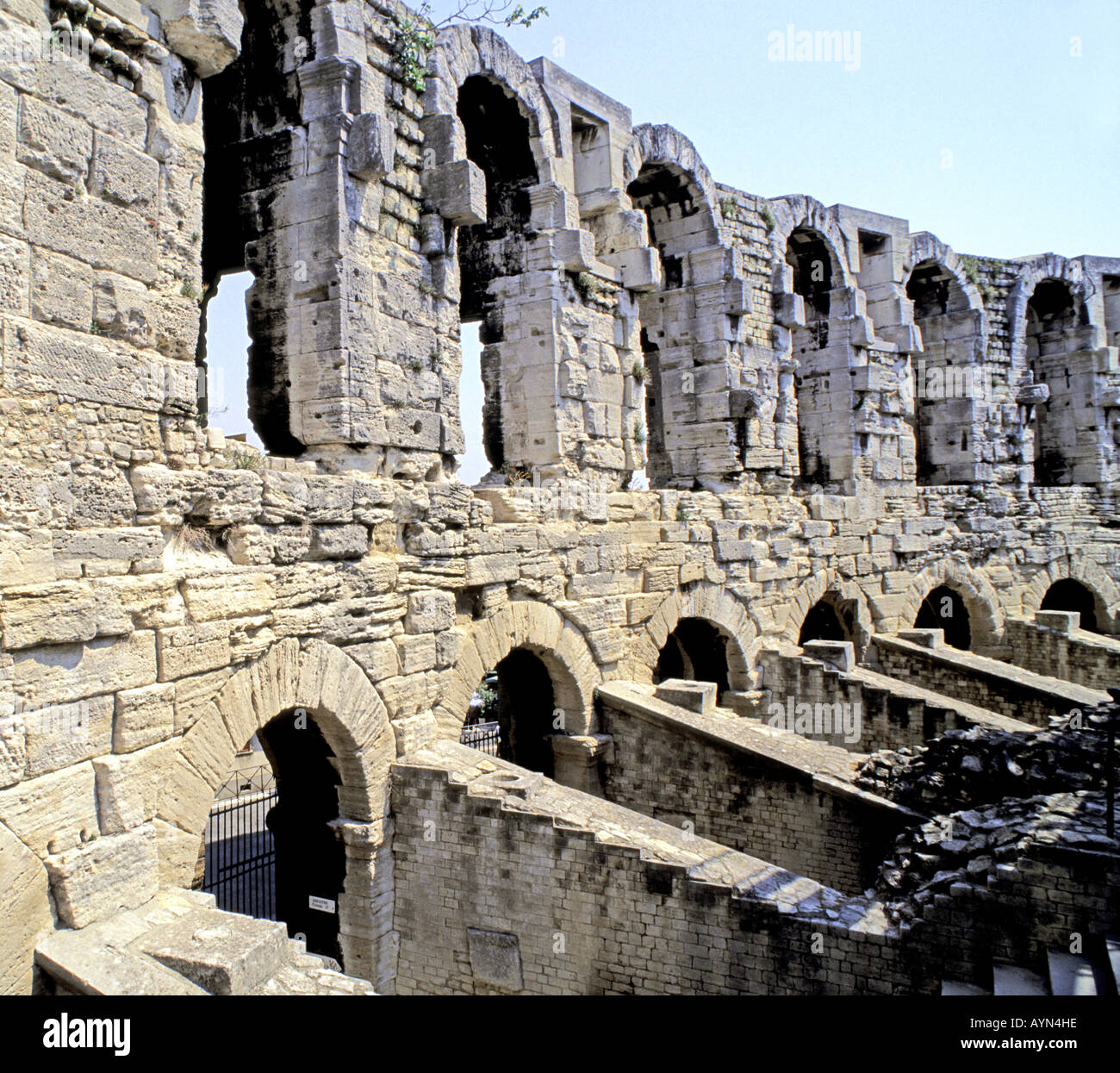 Ancient roman amphitheatre Arles Provence France Stock Photo - Alamy