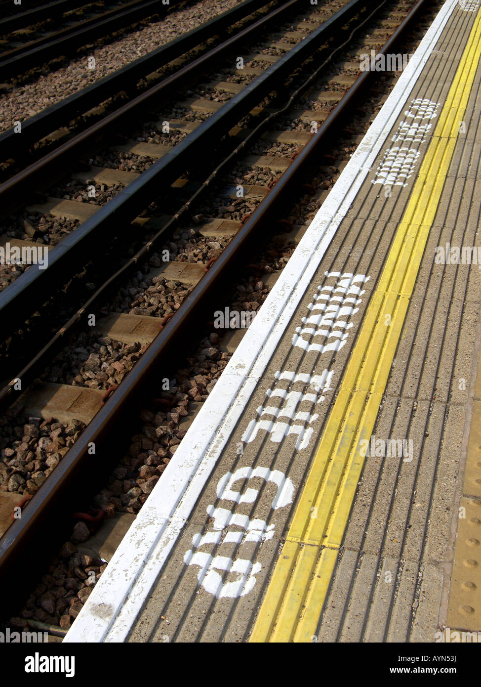 Tube tracks, London Stock Photo - Alamy