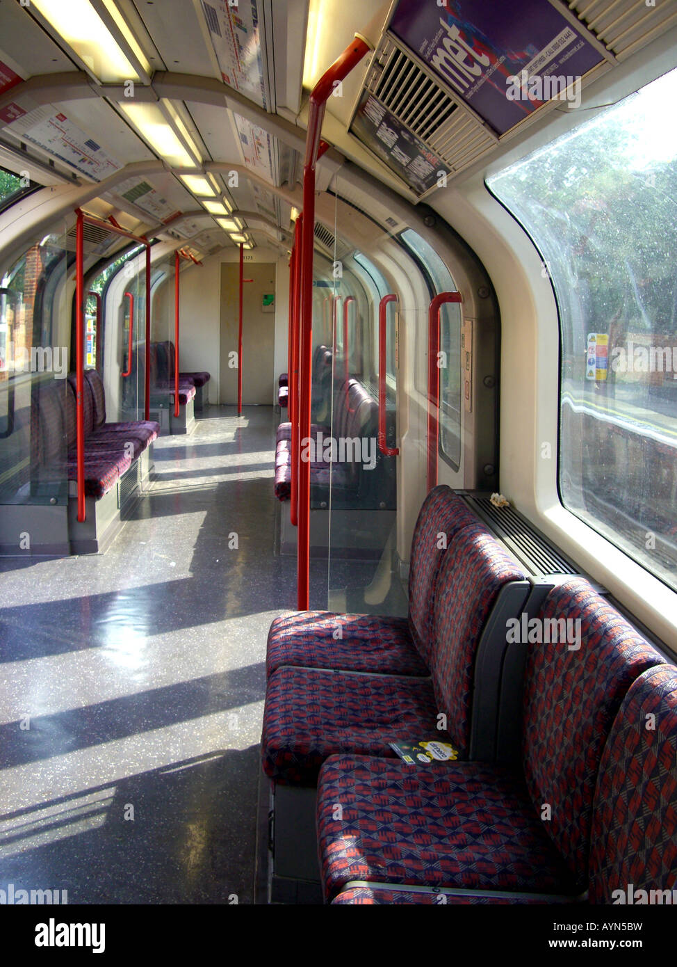 Inside Tube, London Stock Photo - Alamy