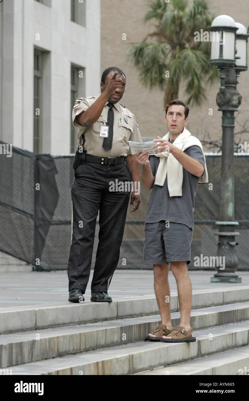 Man giving directions america hi-res stock photography and images - Alamy