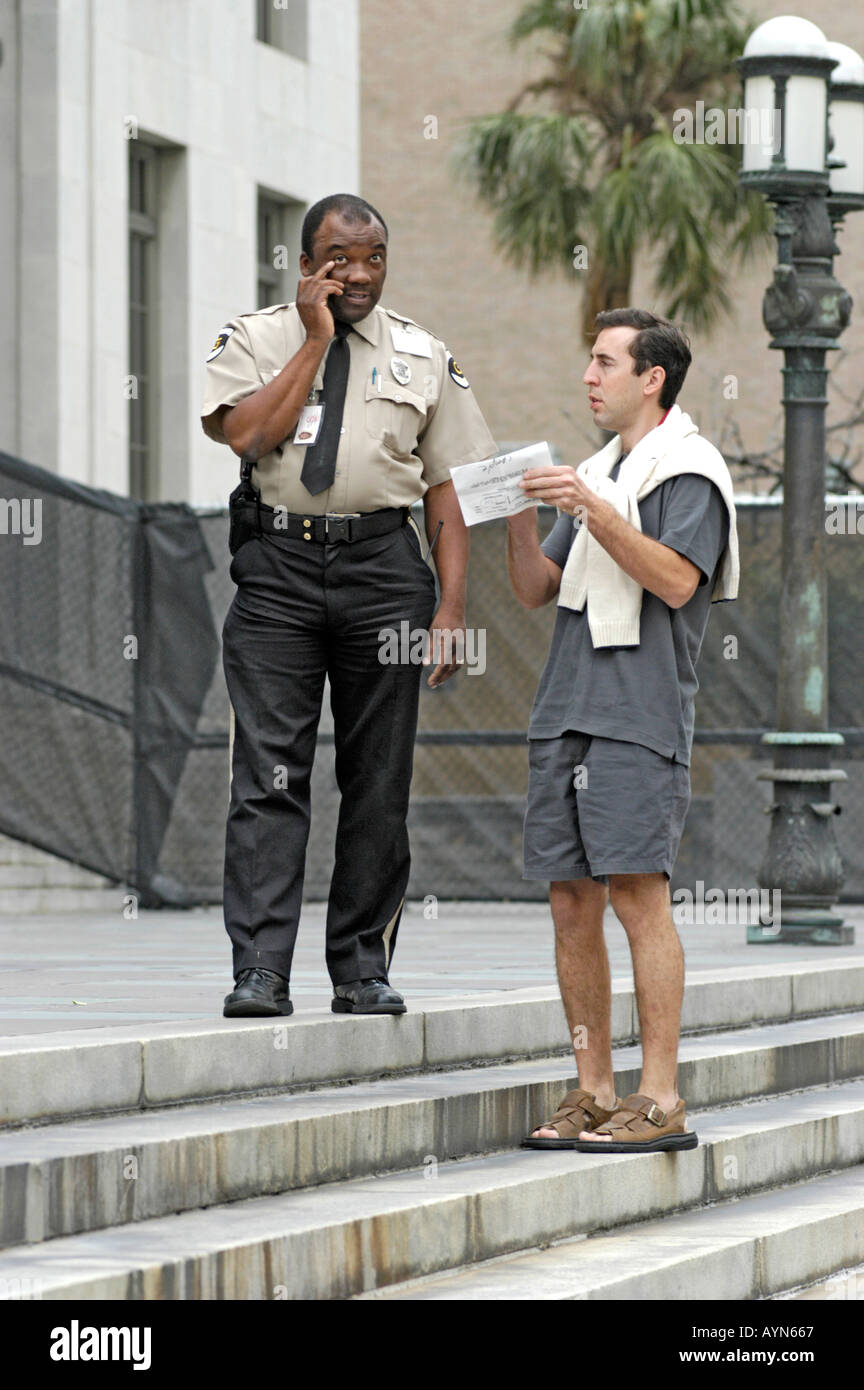 Man giving directions america hi-res stock photography and images - Alamy