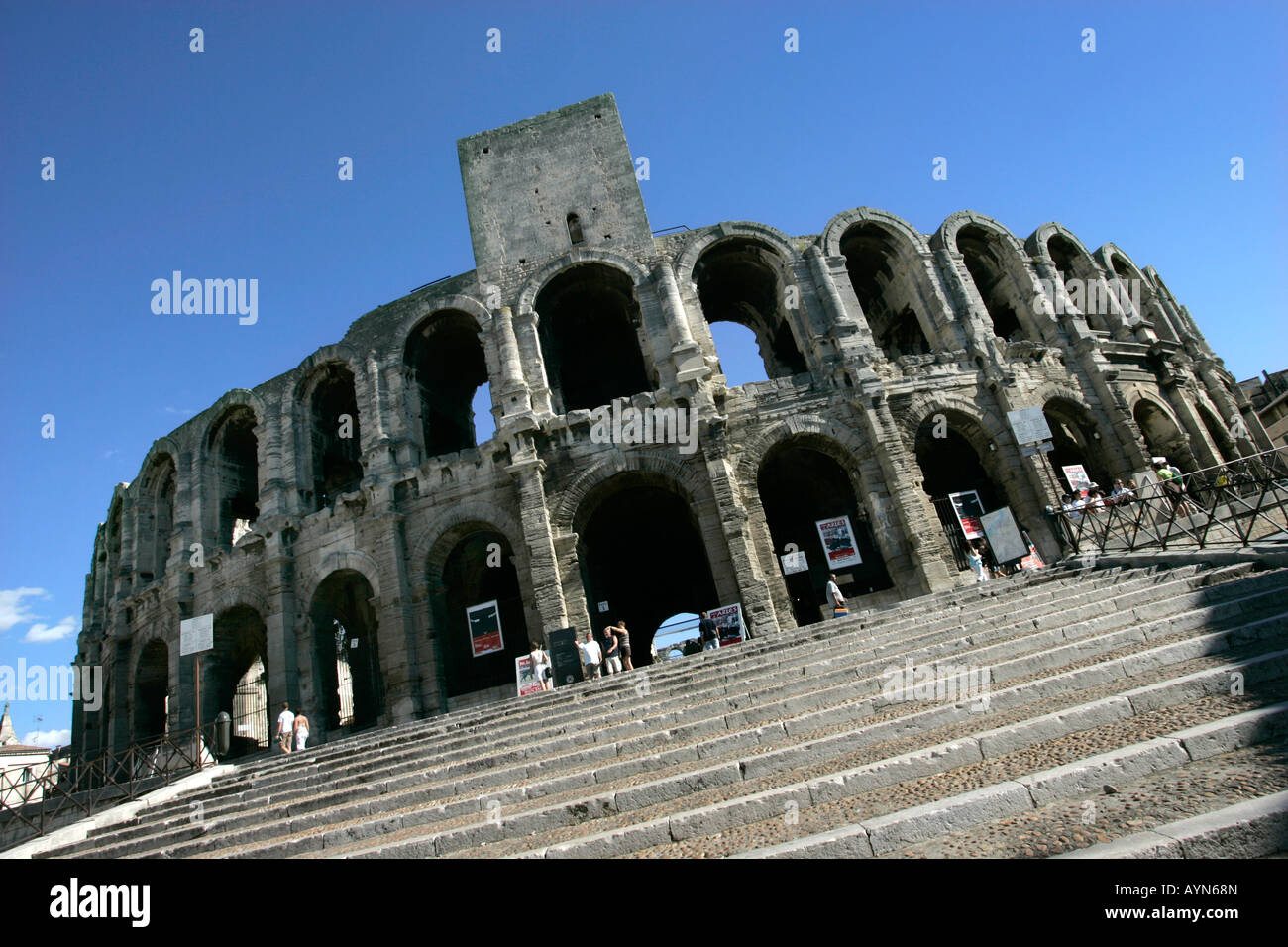 The amphitheatre at Arles, Bouches-du-Rhone, France Stock Photo - Alamy