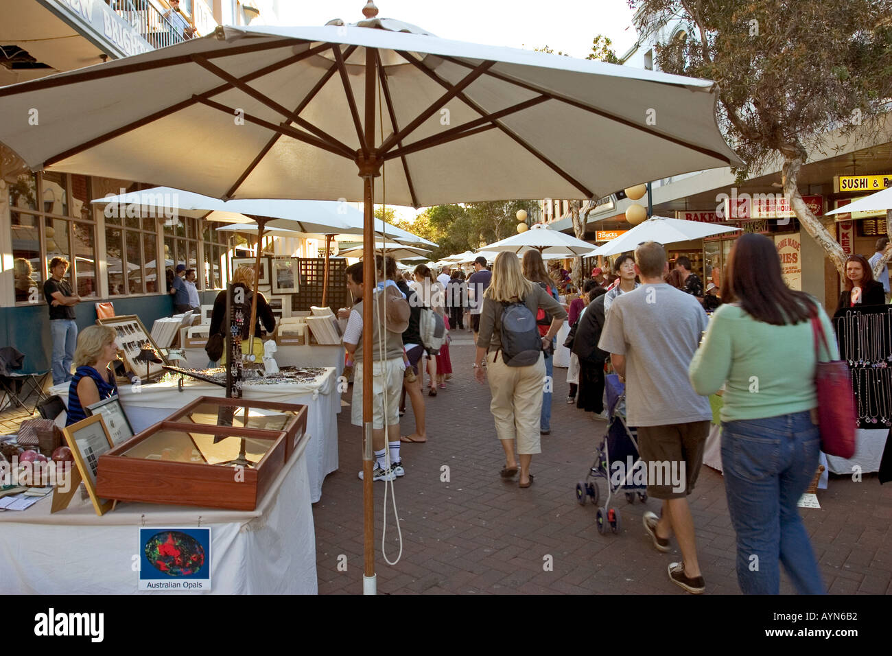 Manly Saturday Market Sydney NSW Australia Stock Photo - Alamy