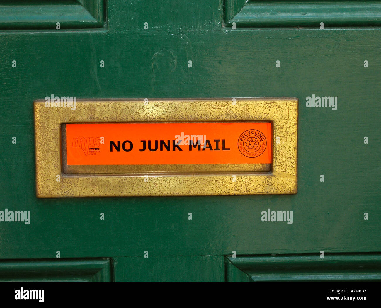 No junk mail sign on hi-res stock photography and images - Alamy