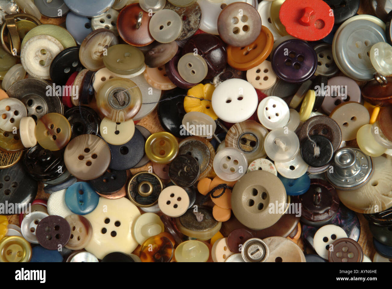Collection of buttons Stock Photo - Alamy