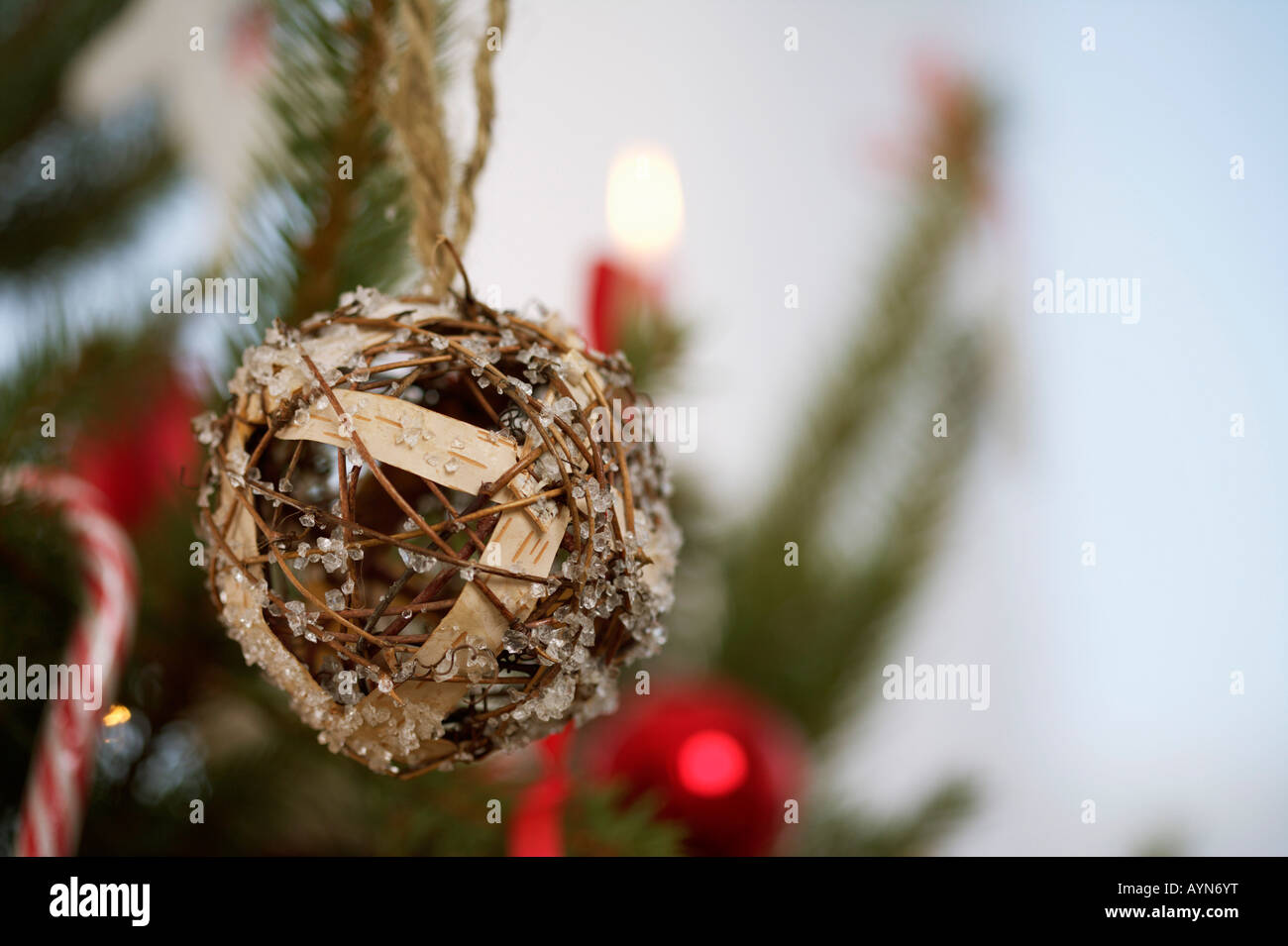 Christmas Ornament Ball Reflection High Resolution Stock Photography ...