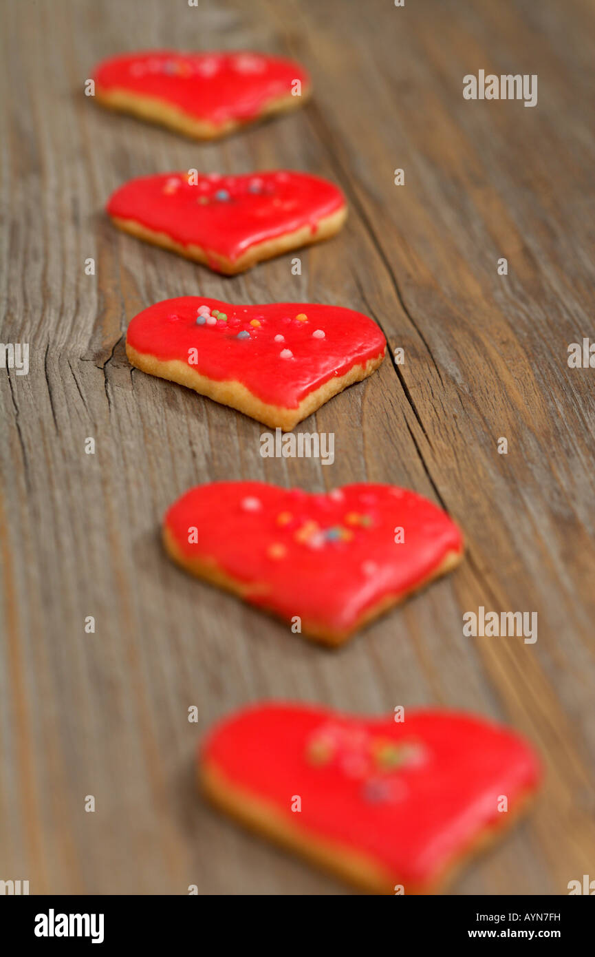 Group heart shaped cookies hi-res stock photography and images - Alamy