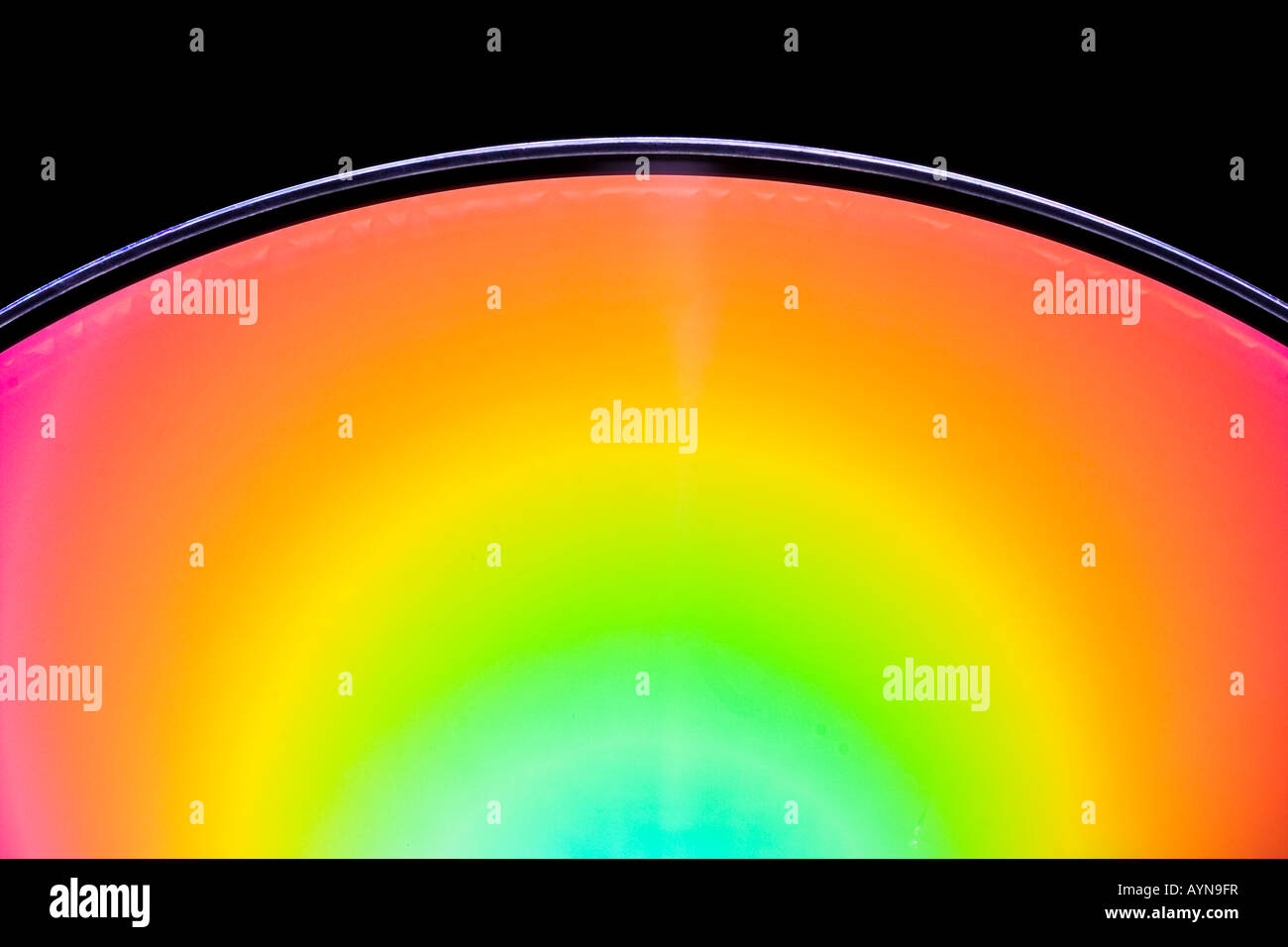 Rainbow like interference pattern on a compact disc Stock Photo - Alamy