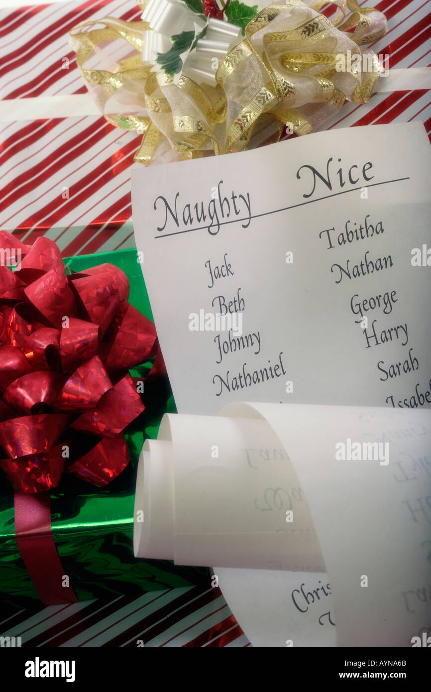 Santas naughty or nice list hi-res stock photography and images - Alamy
