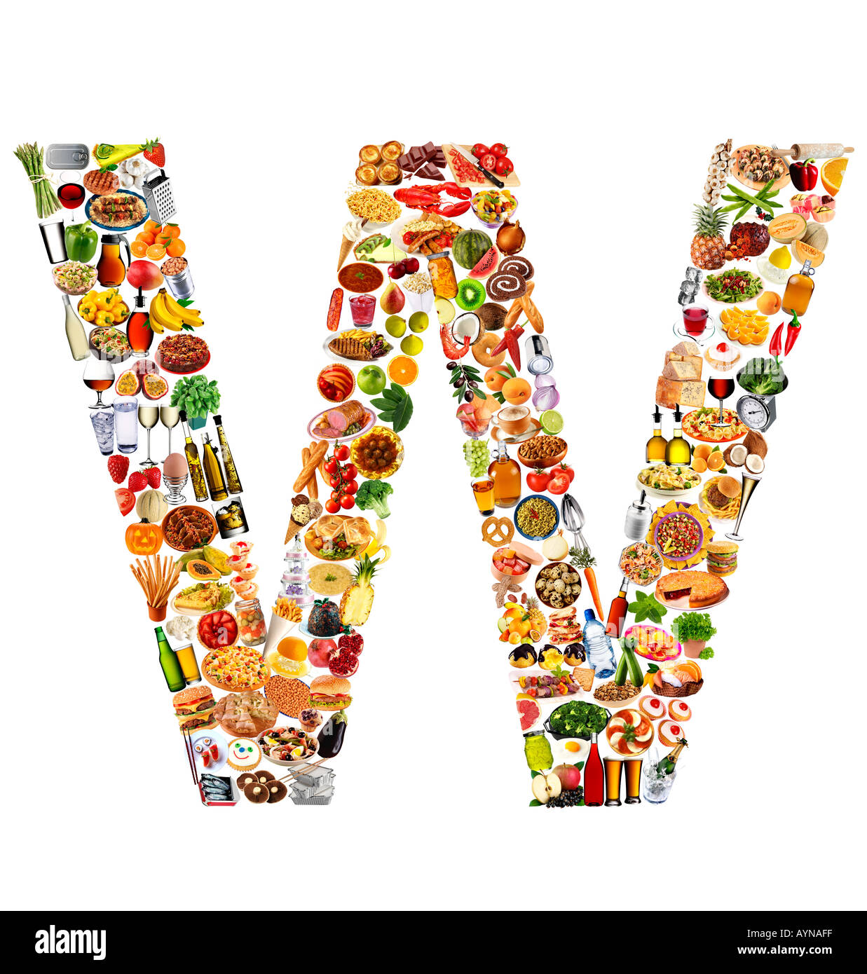 Lettering letter w hi-res stock photography and images - Alamy