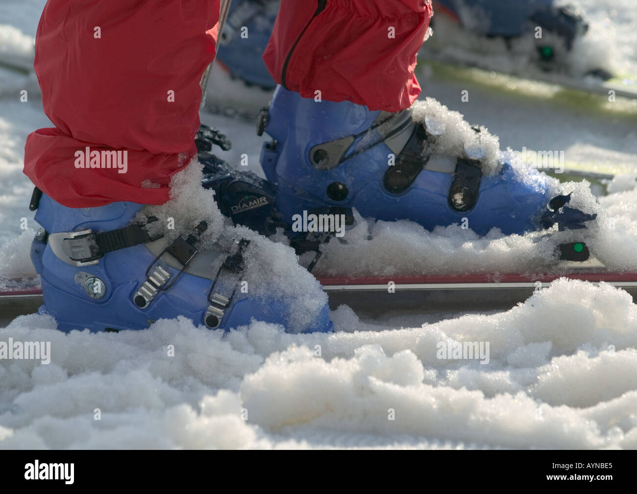 Putting ski boots on hi-res stock photography and images - Alamy