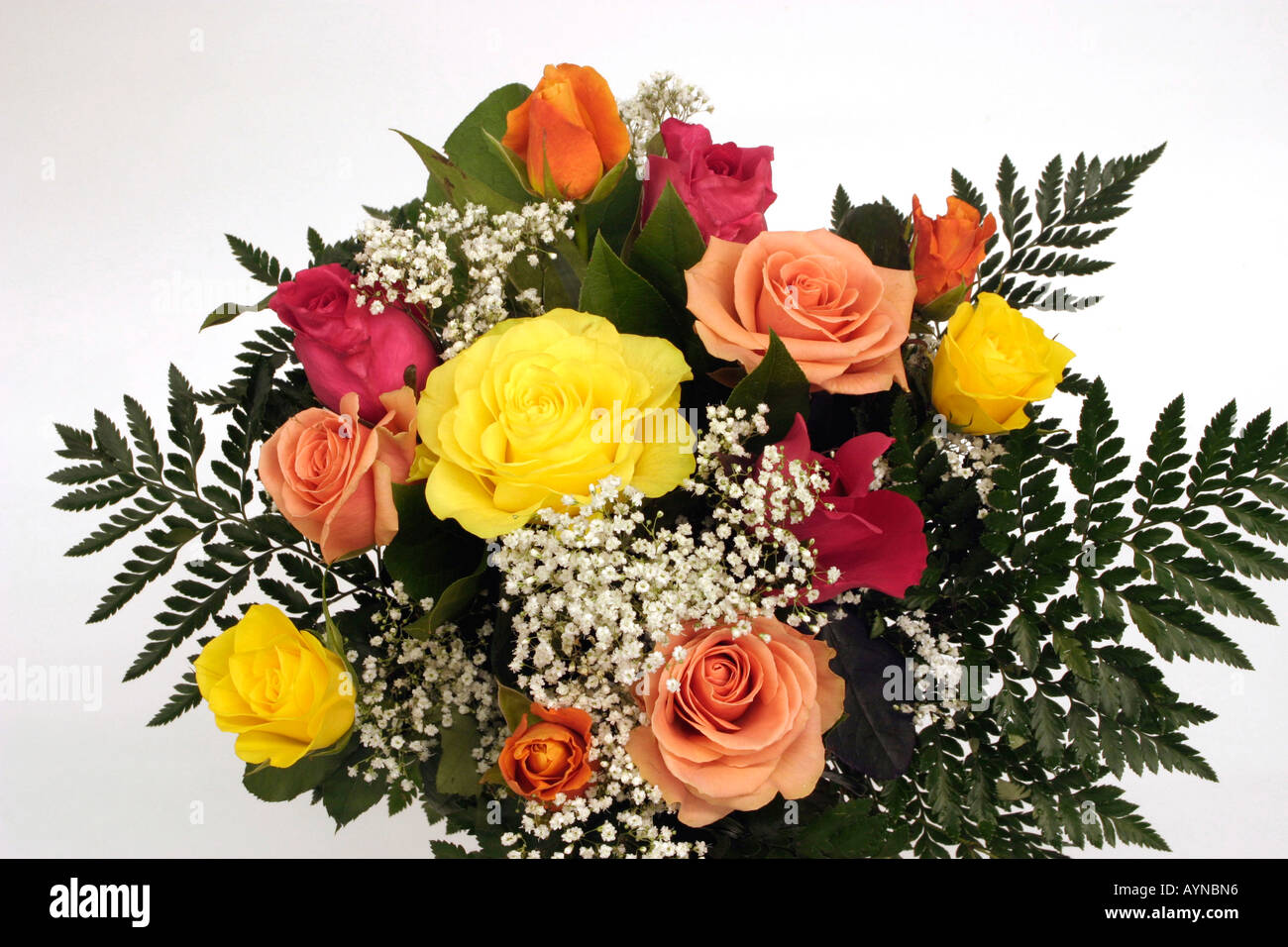 Coloured rose bouquet hi-res stock photography and images - Alamy