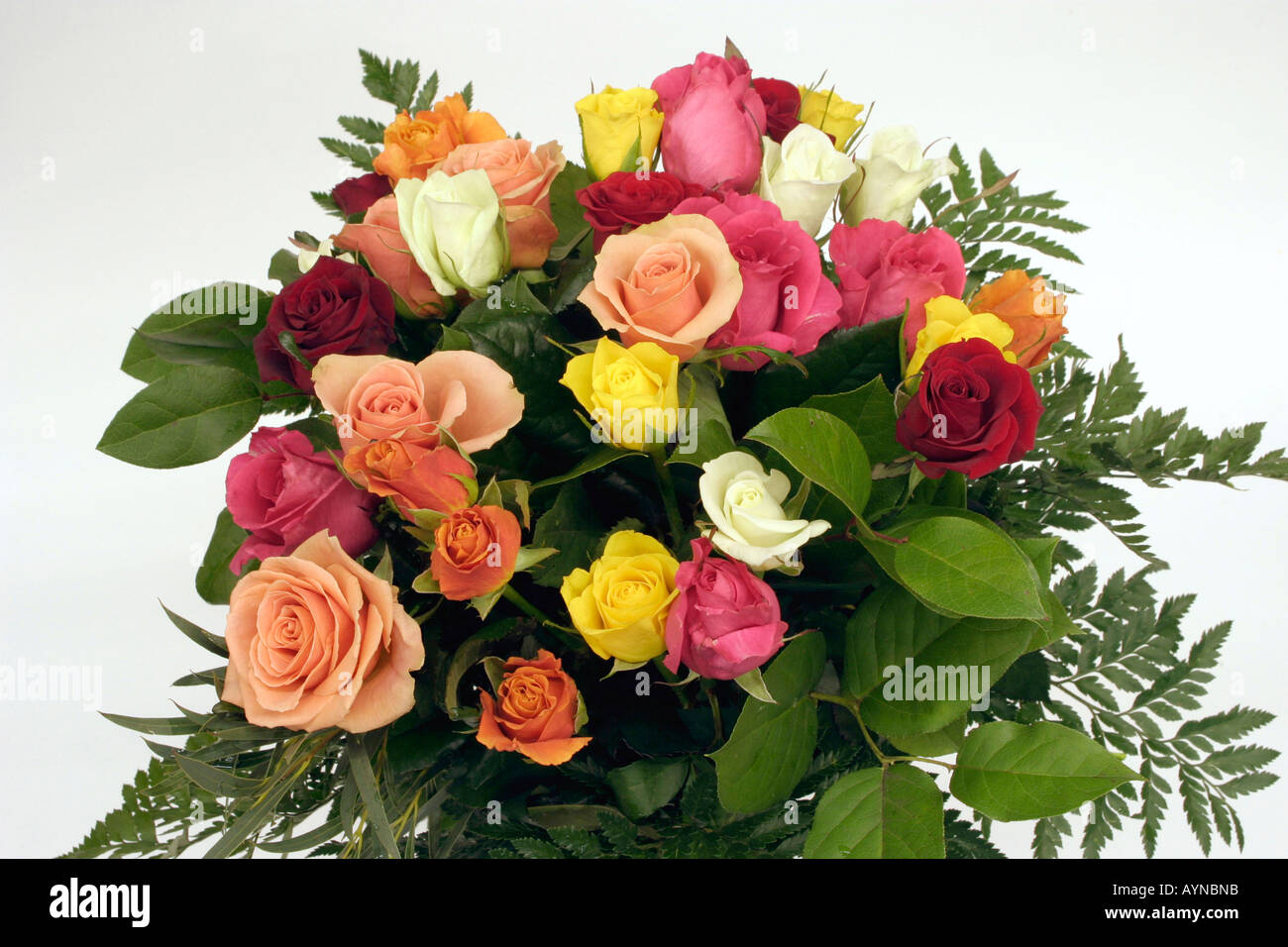 Coloured rose bouquet hi-res stock photography and images - Alamy