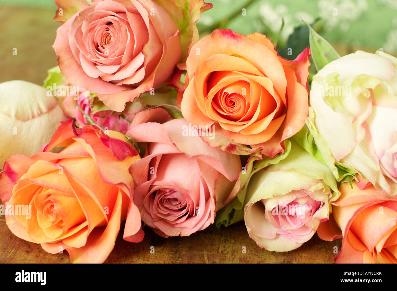 Bunch of roses Stock Photo - Alamy