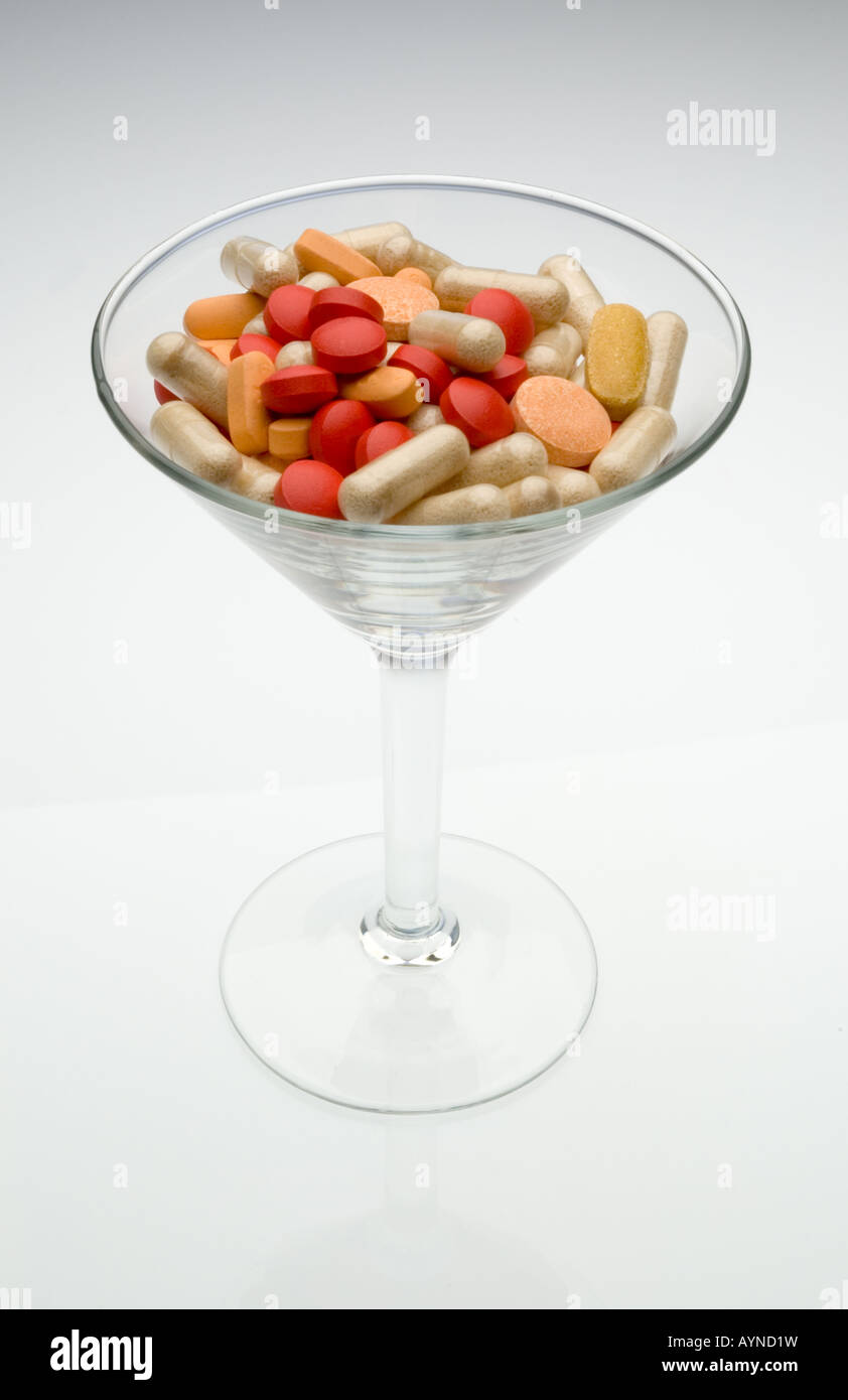 Cocktail of drugs Stock Photo - Alamy