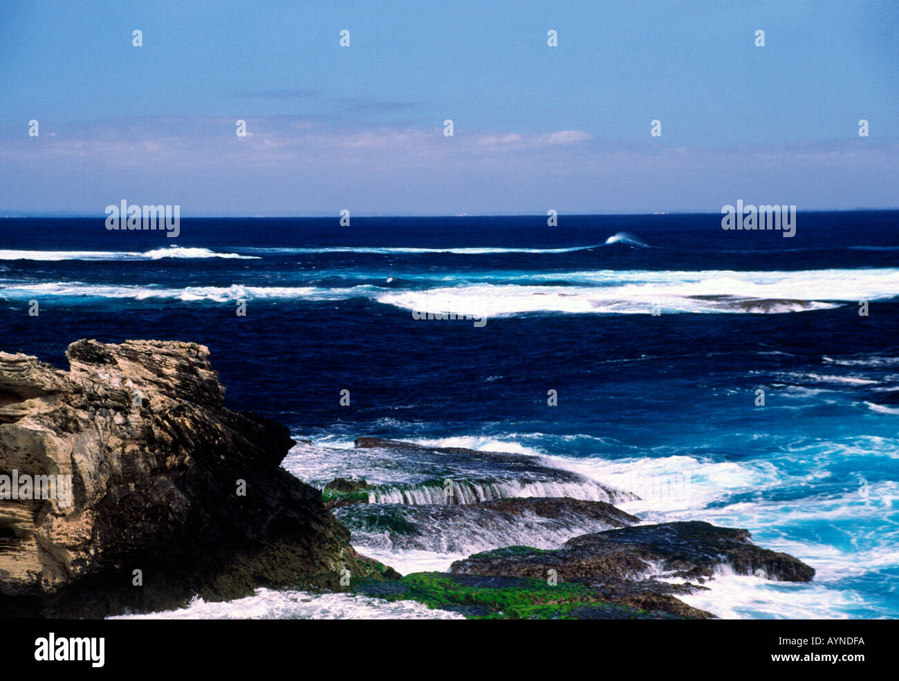 Rocky shore of Rottnest Island Western Australia Stock Photo - Alamy