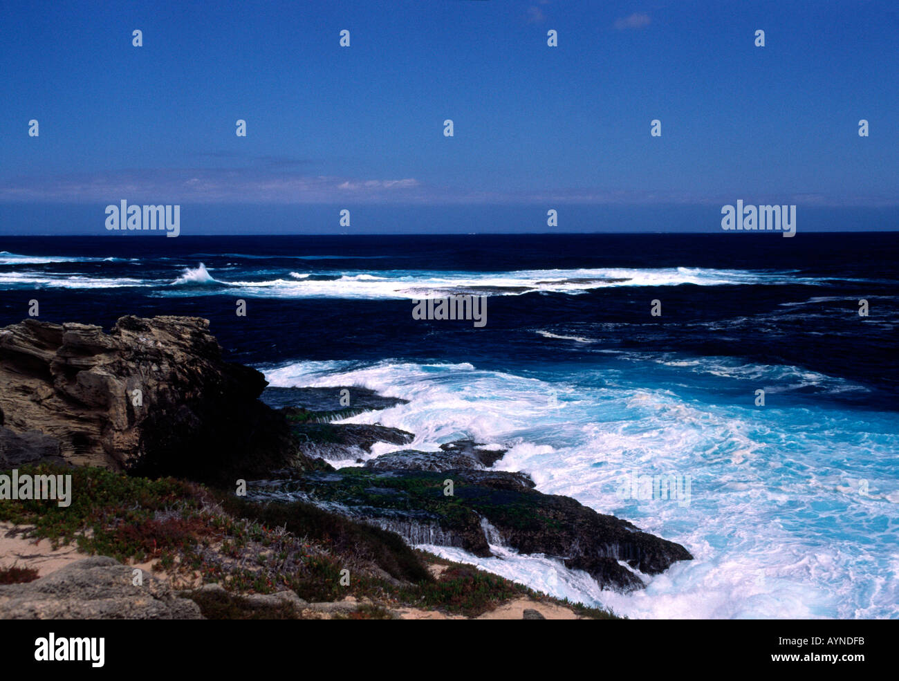 Rocky shore of Rottnest Island Western Australia Stock Photo - Alamy