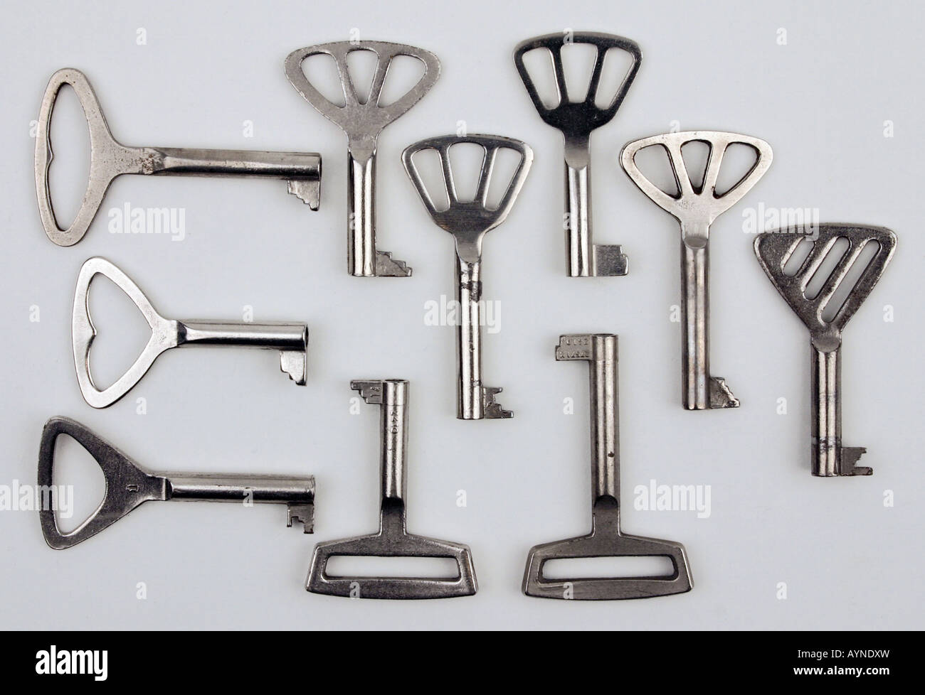 household, keys, cabinet and cupboard keys, produced by VEB Schloss ...