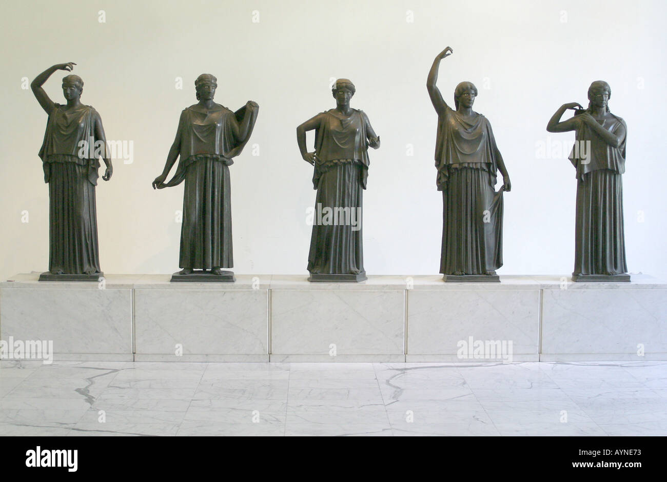 statues in the archeological museum in Naples Italy Stock Photo - Alamy
