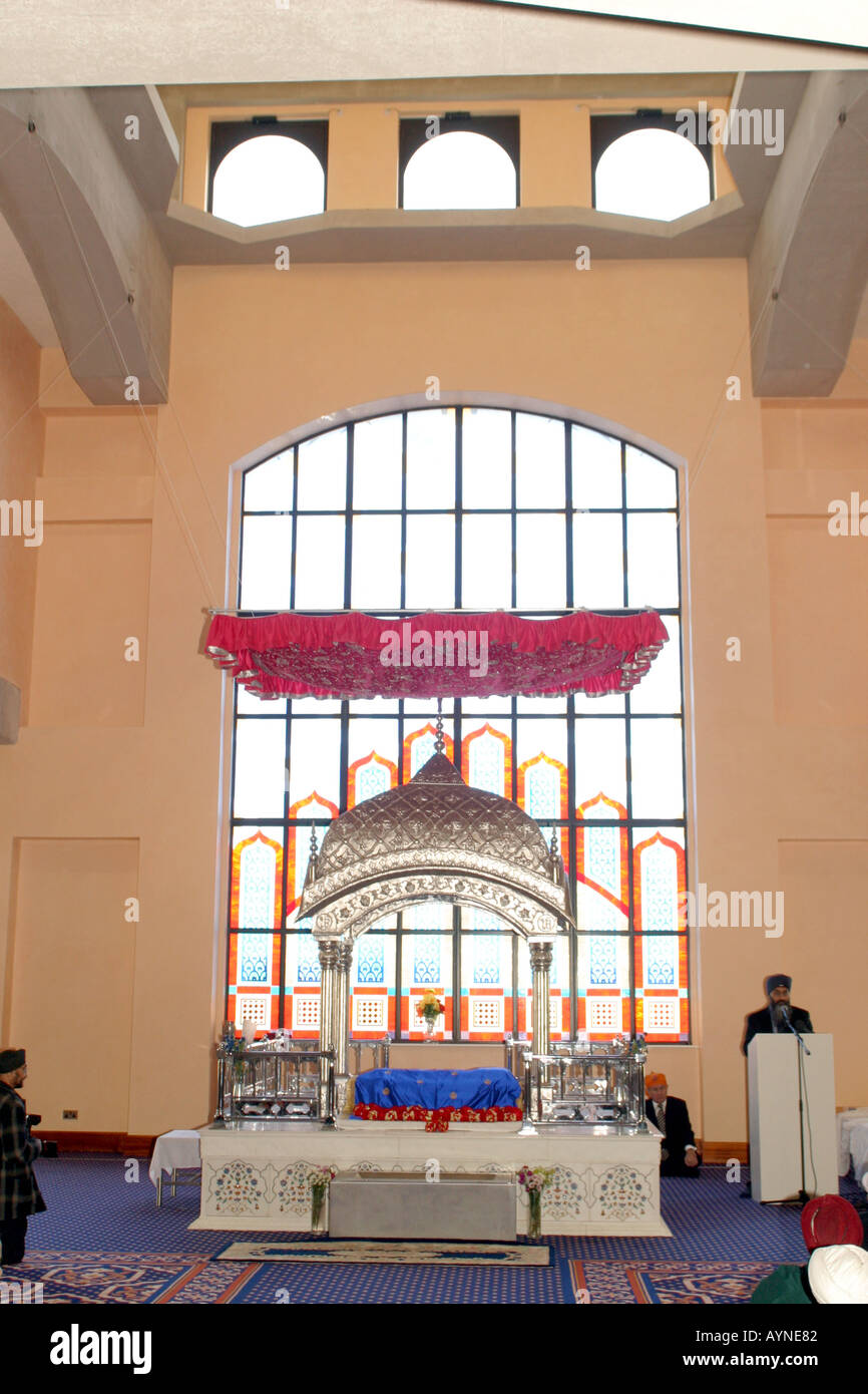The largest Sikh temple or Gurdwara in Europe at Southall west London ...
