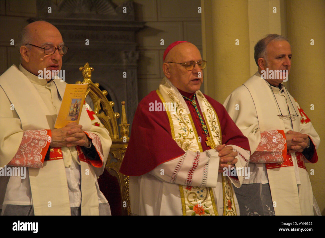 Israel Jerusalem Mgr Michel Sabah Latin Patriarch of Jerusalem portrait ...