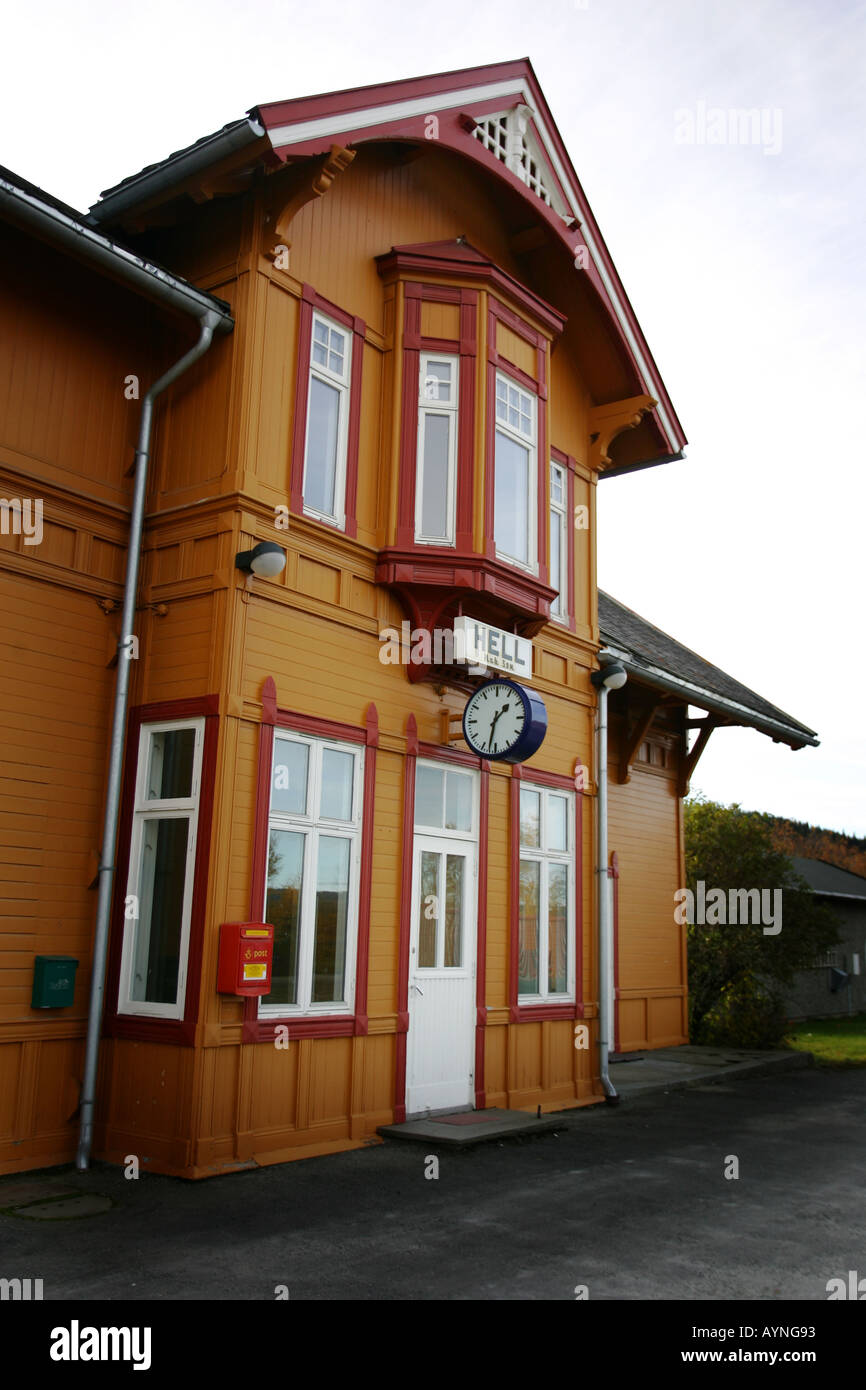 Hell Railway station, Norway Stock Photo - Alamy
